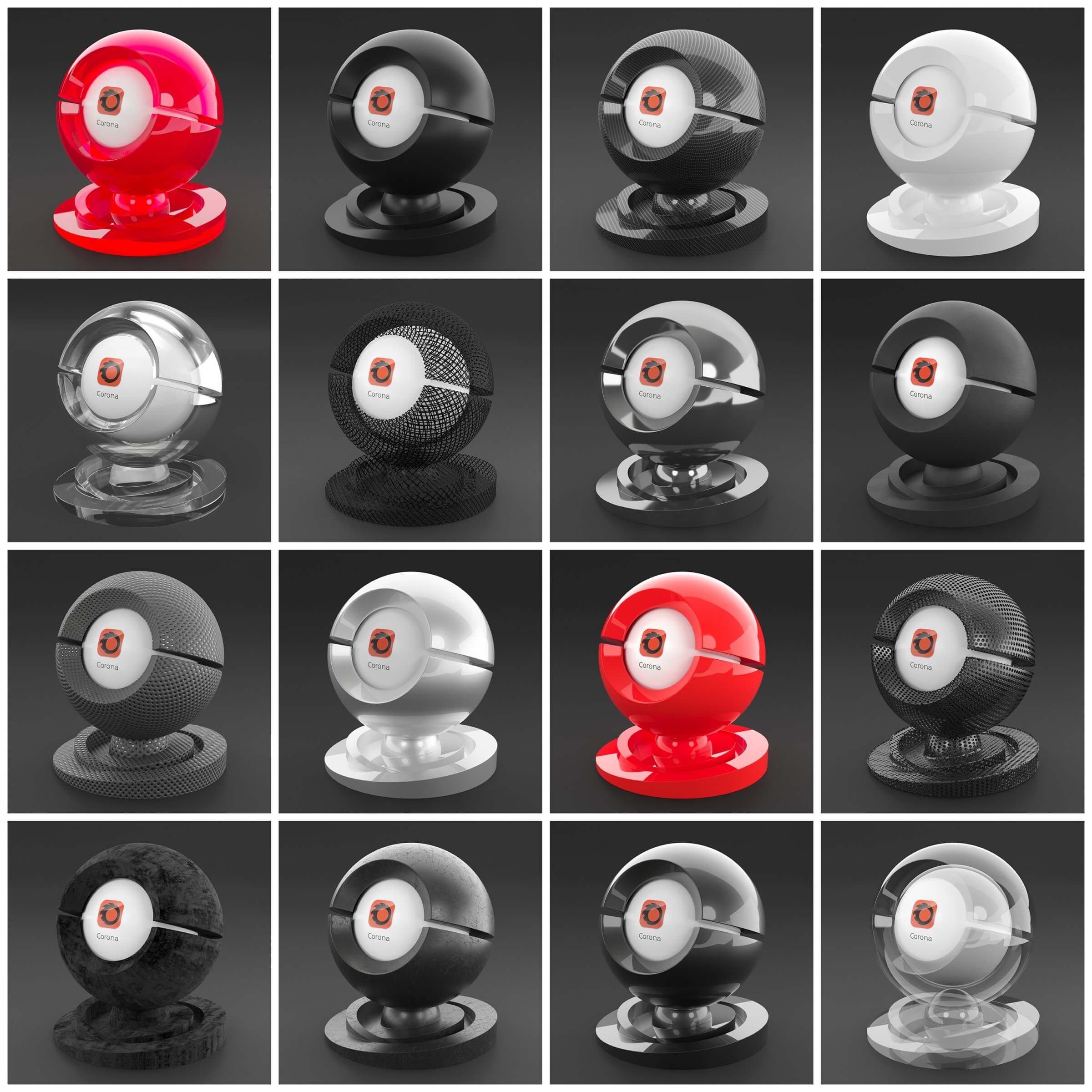 Car Material Pack For Corona by maker3d