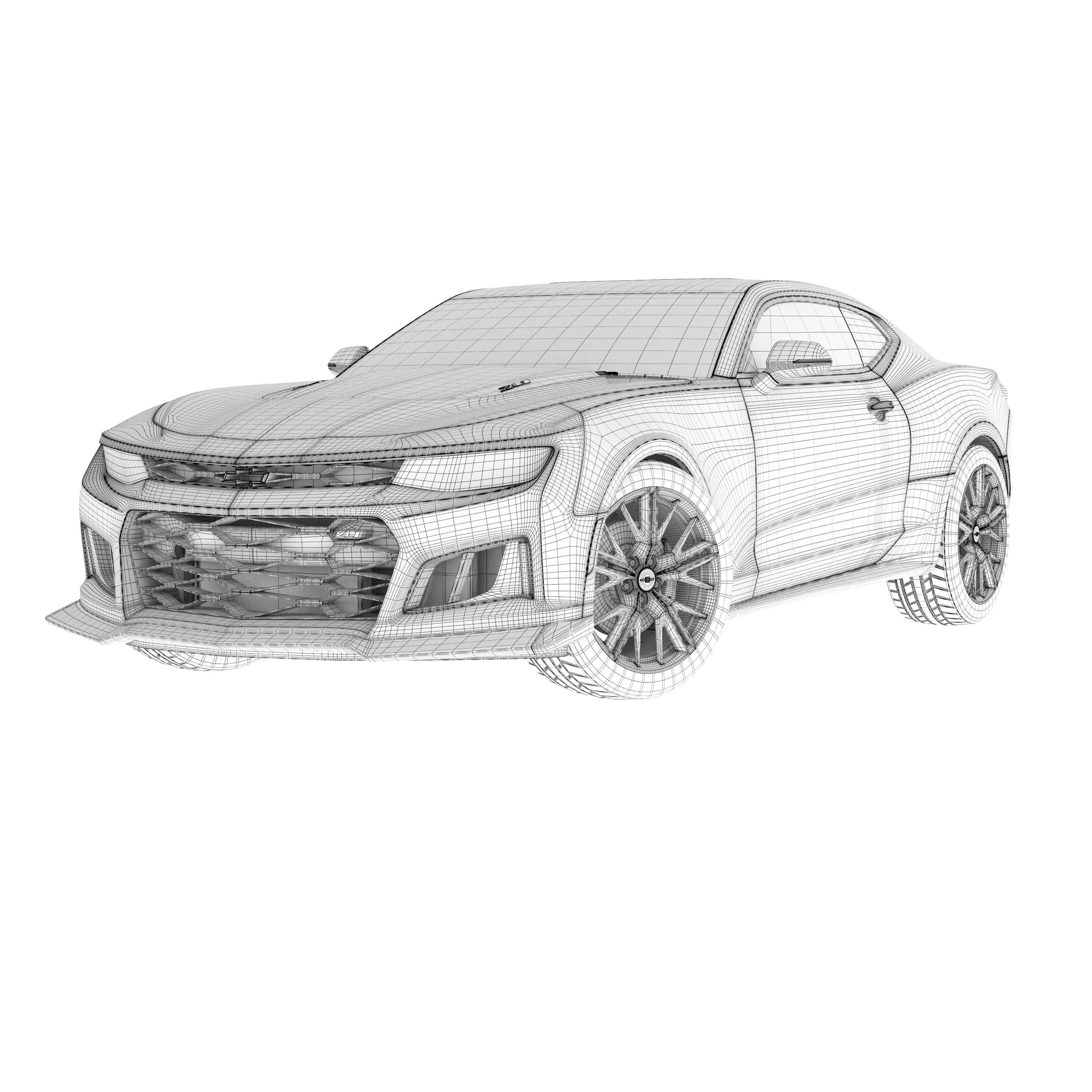 Chevrolet Camaro ZL1 - 3D Model by maker3d