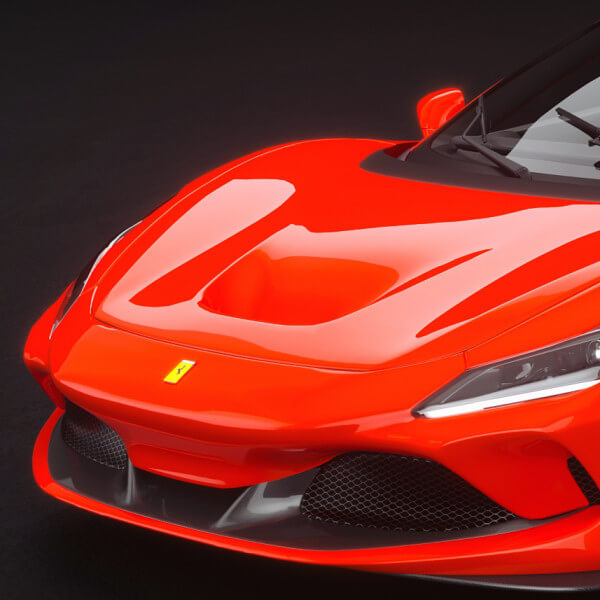 Ferrari Tributo F8 3D Render, Digital Art by maker3d