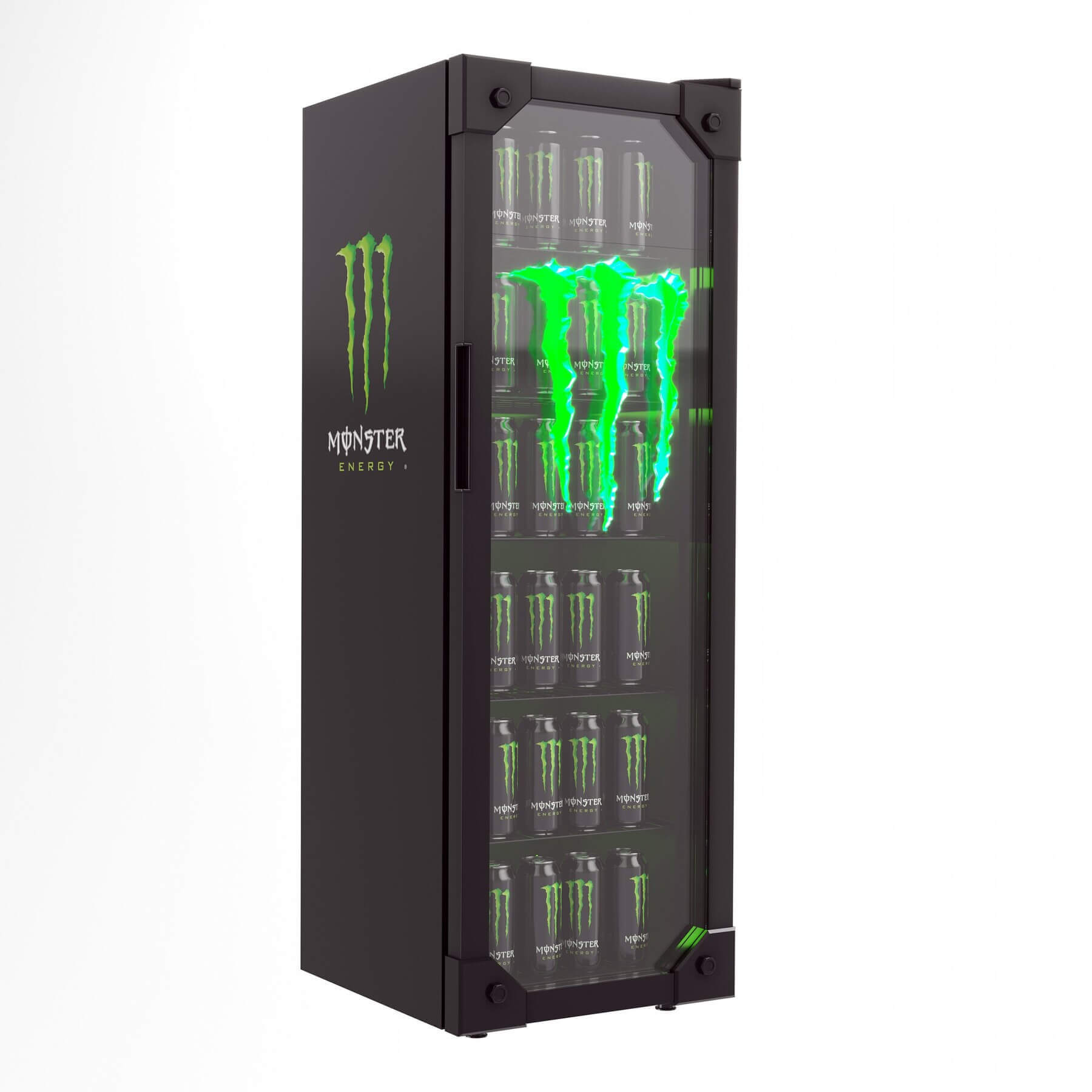 Monster Energy Drink Fridge 3D Render, Digital Art by maker3d