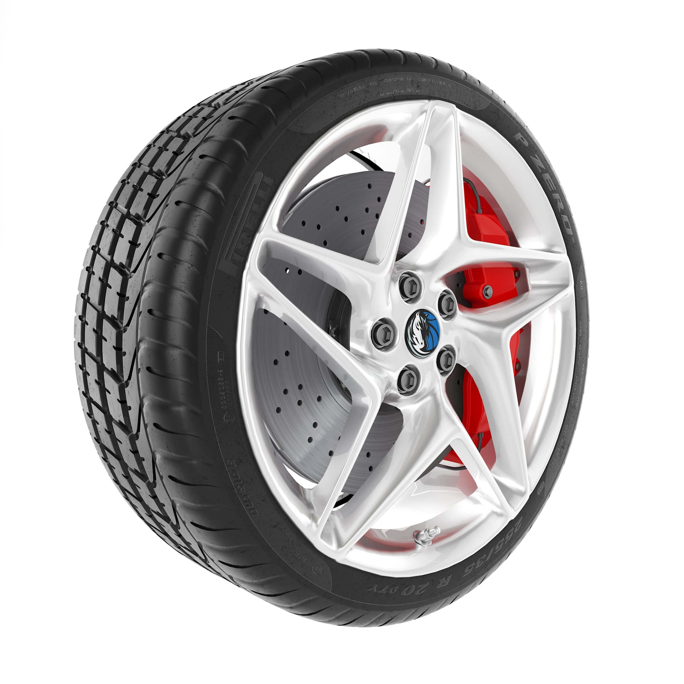 Sport Car Wheel - 3D Model by maker3d