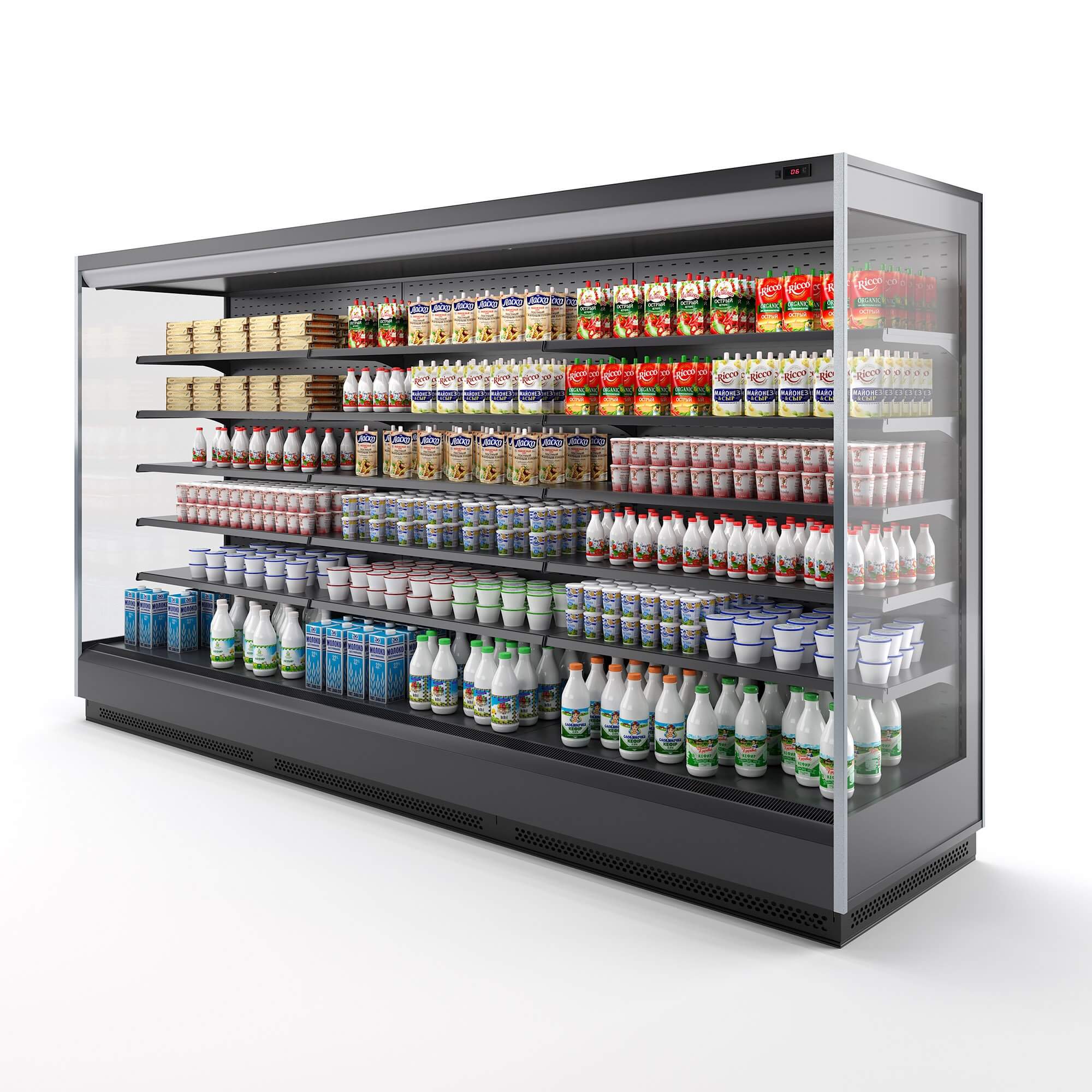 Vertical Multi Deck Refrigerator - 3D Model by maker3d