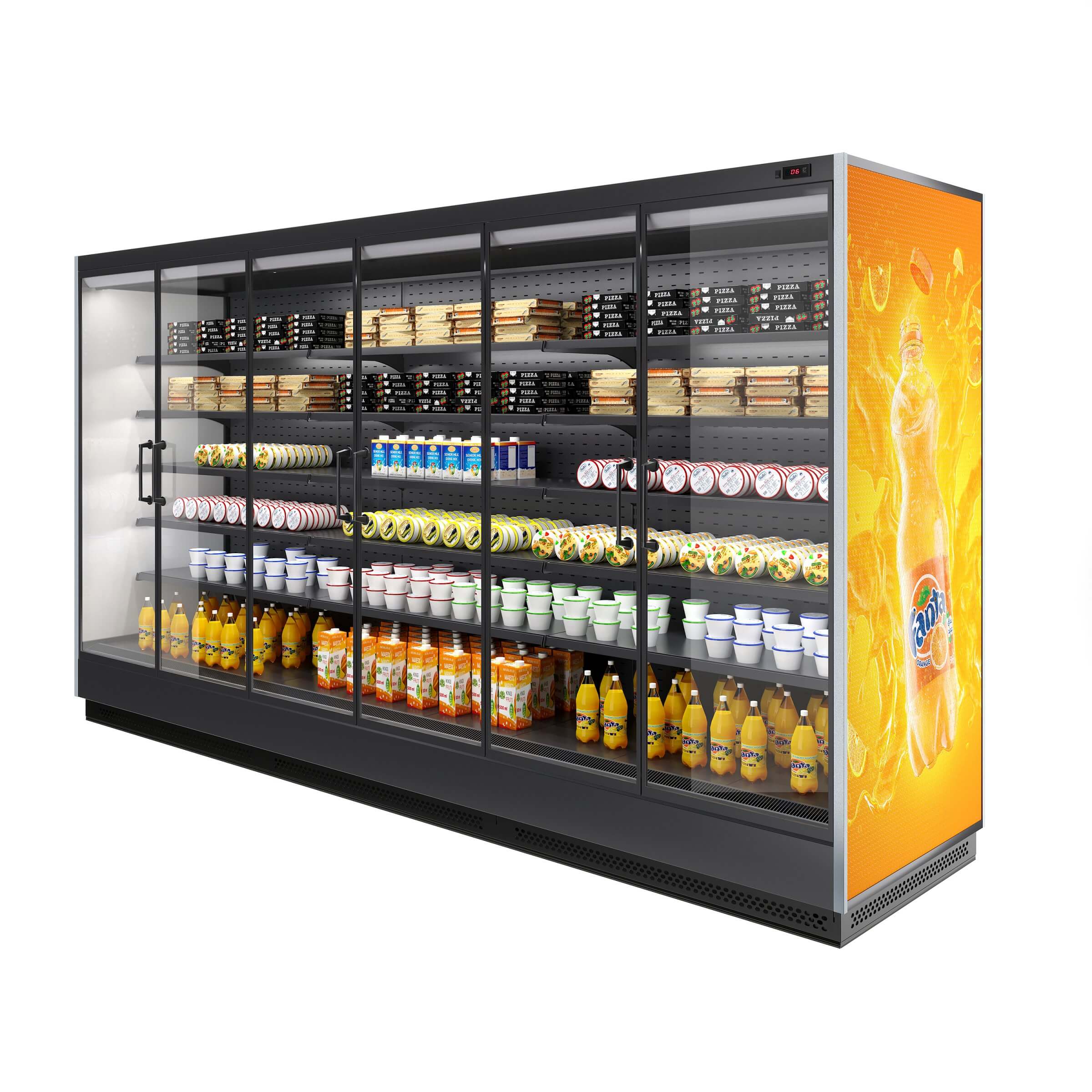 Vertical Refrigerated Display Case Tesey - 3D Model by maker3d