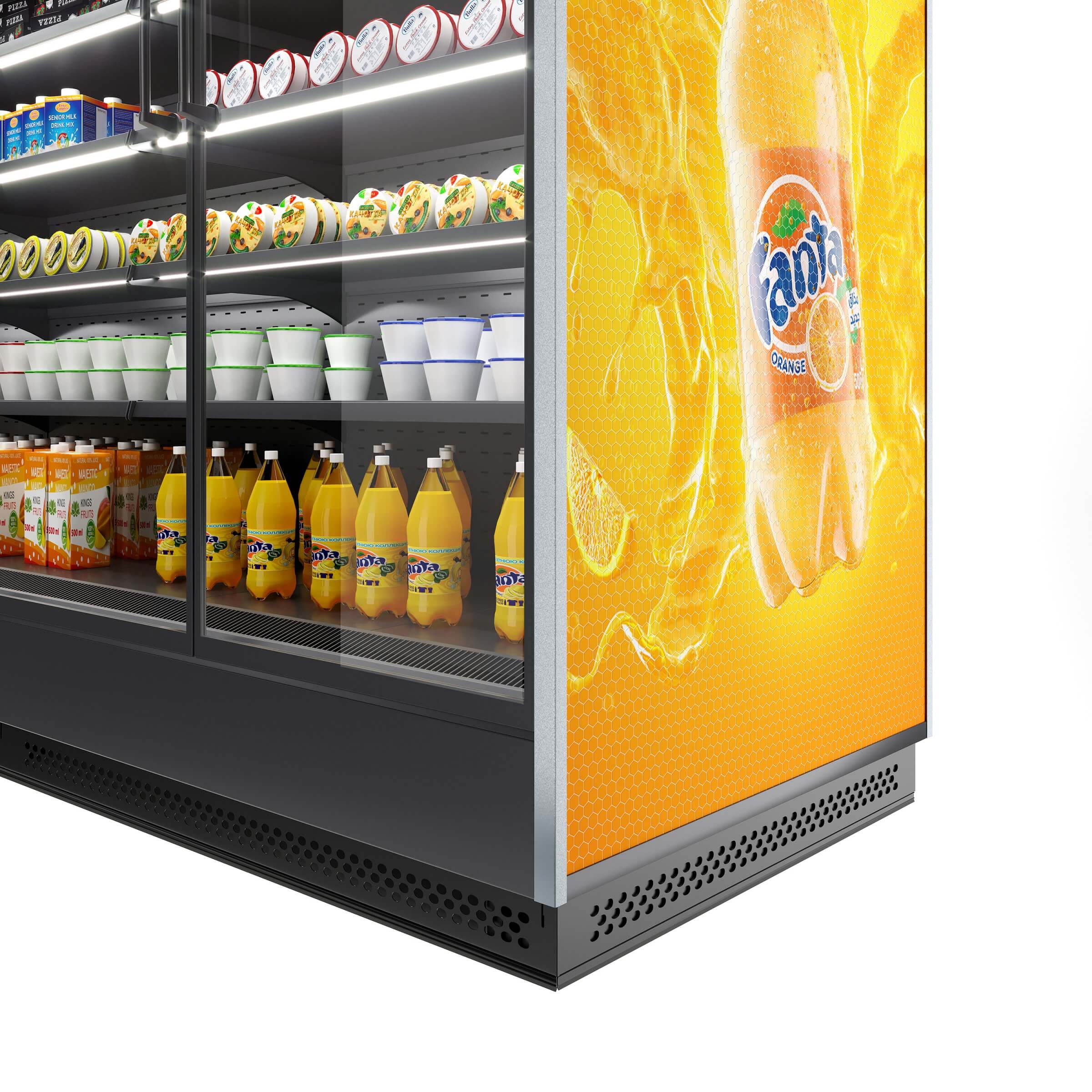 Vertical Refrigerated Display Case Tesey - 3D Model by maker3d