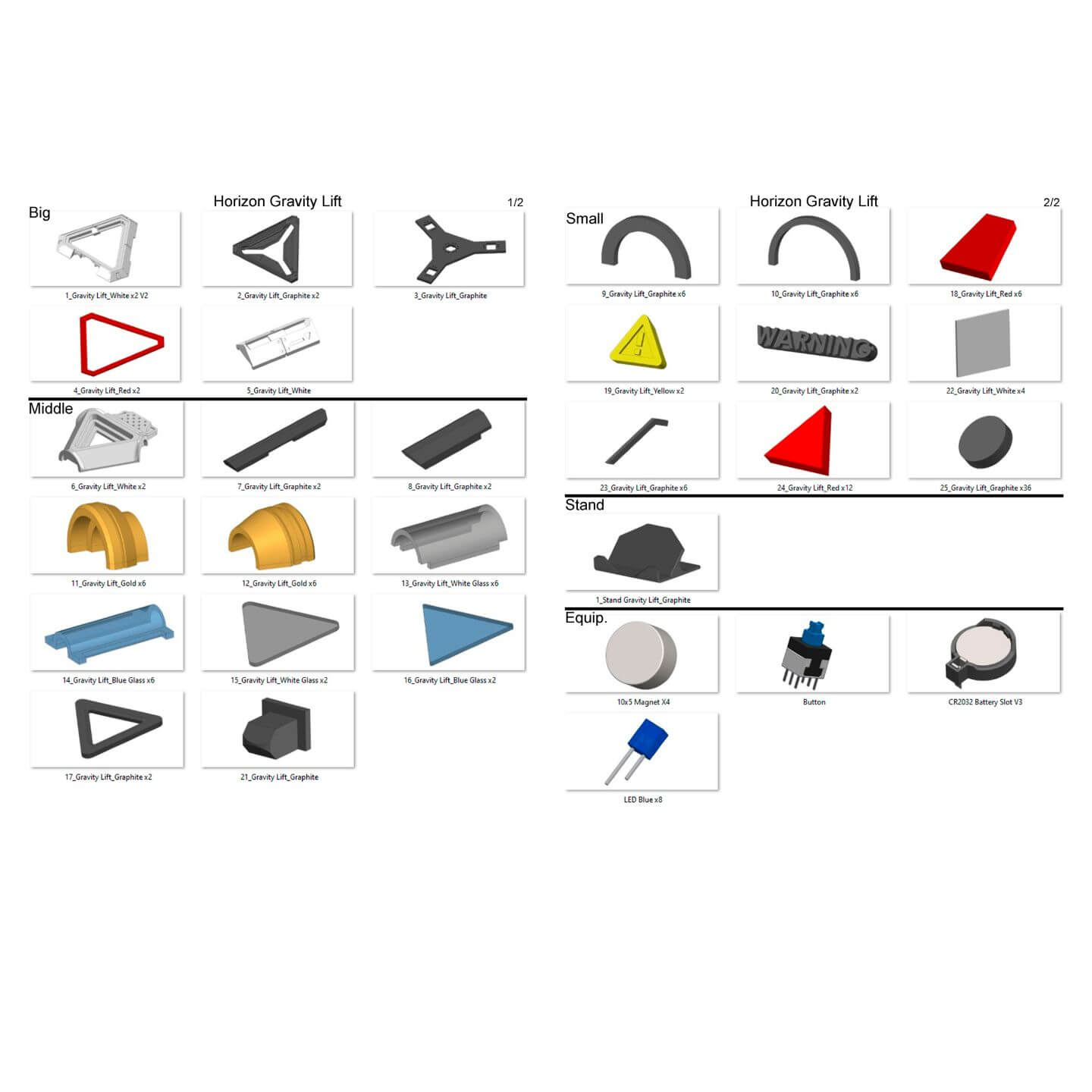 Apex 8 Printable Models - 3D Model by MakerLab