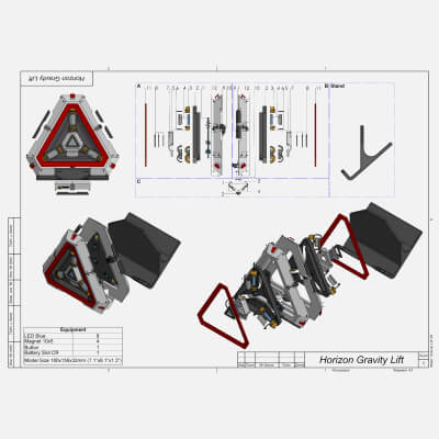 Apex Horizon Gravity Lift - STL OBJ CAD set - Commercial Use 3D Model ...