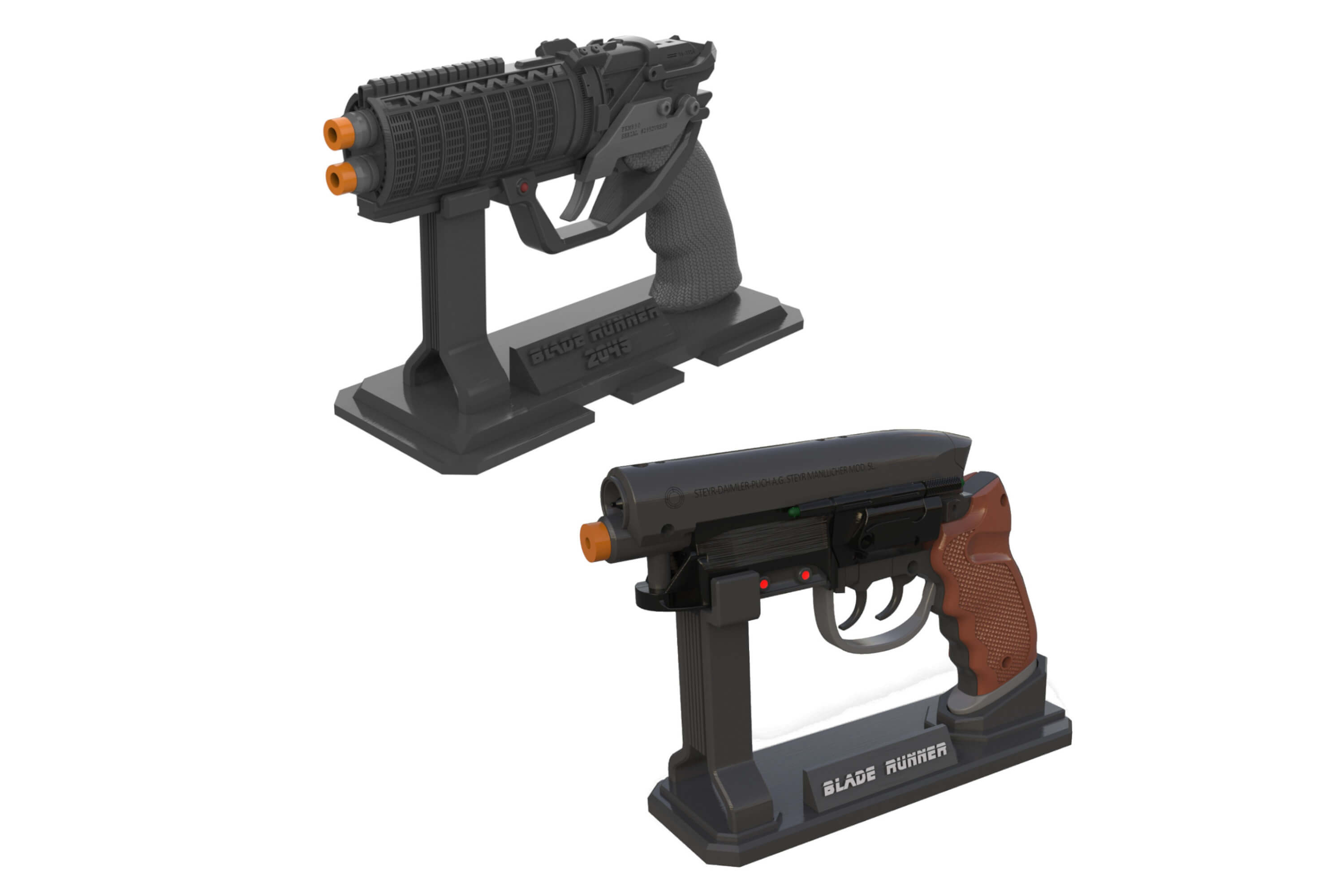 Blade Runner Pistols 2 Printable Model by MakerLab