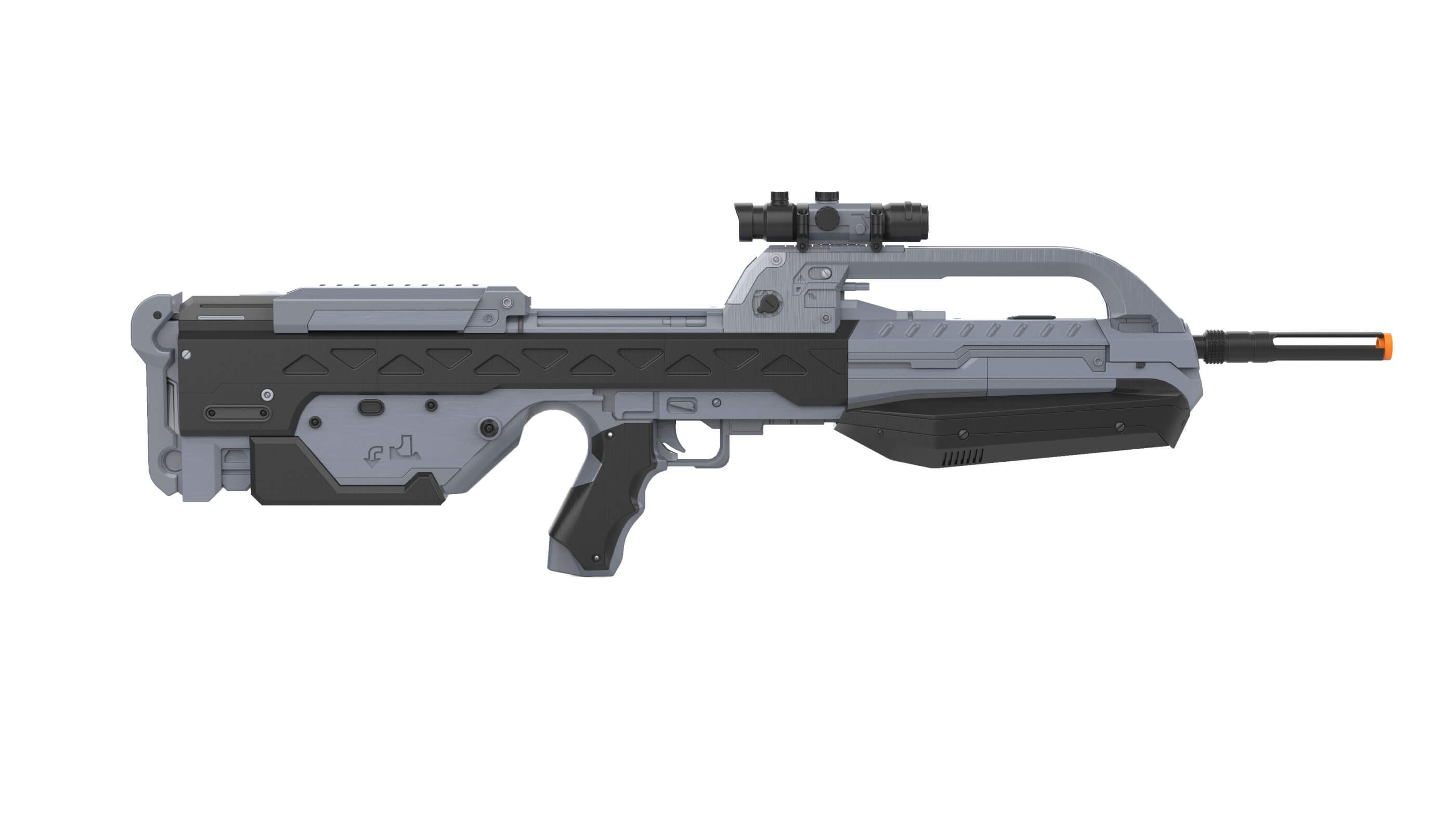 Halo BR55 Battle Rifle - 3D Model by MakerLab