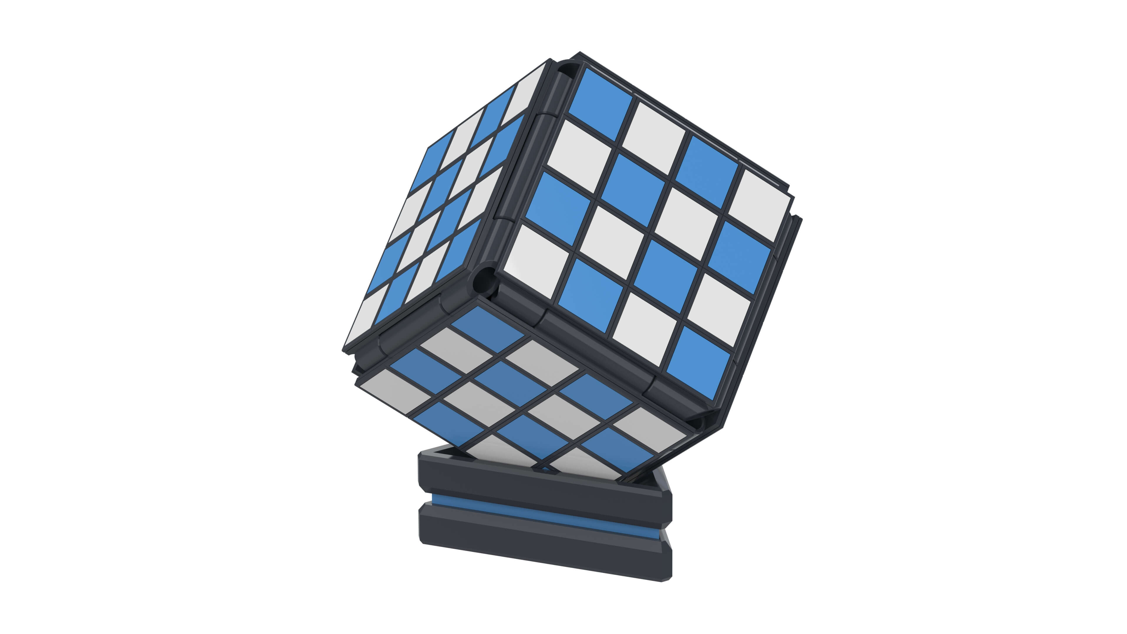 Cube Chess Board - Printable 3D Model - Stl Files - Type 1 by MakerLab