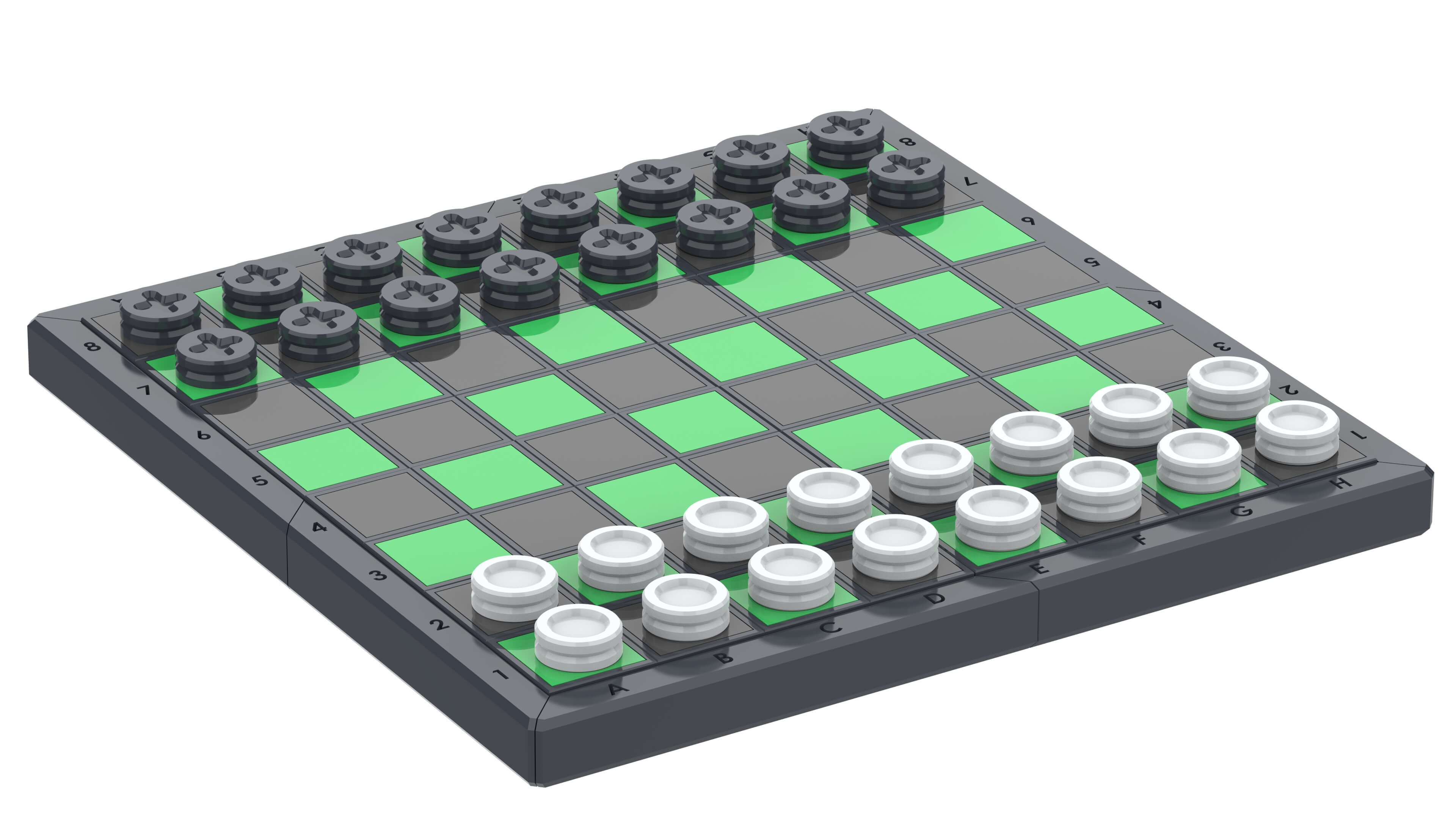 Cube Chess Board - Printable 3D Model - Stl Files - Type 1 by MakerLab