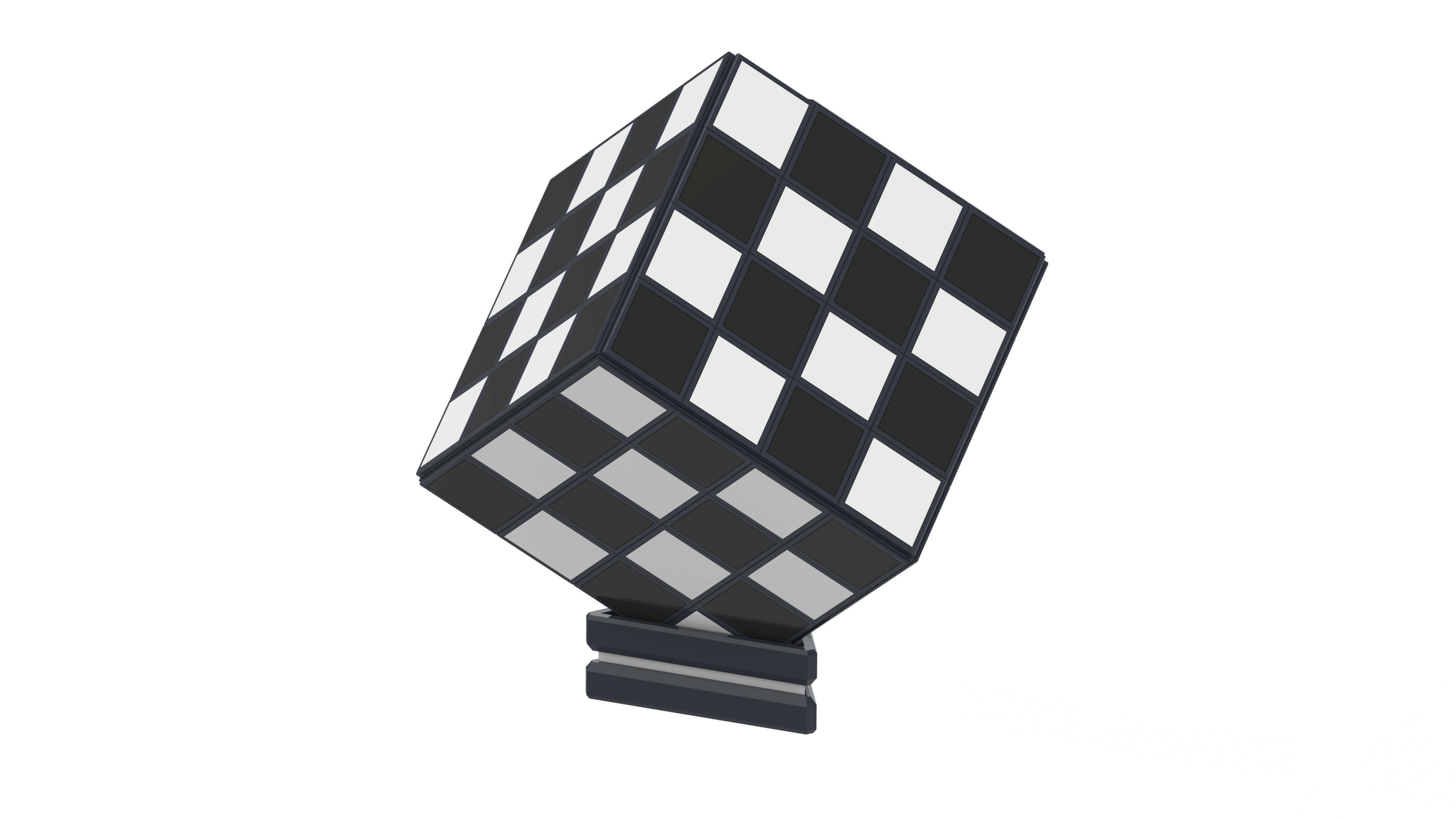 Cube Chess Board - Printable 3D Model - STL Files - Type 2 by MakerLab