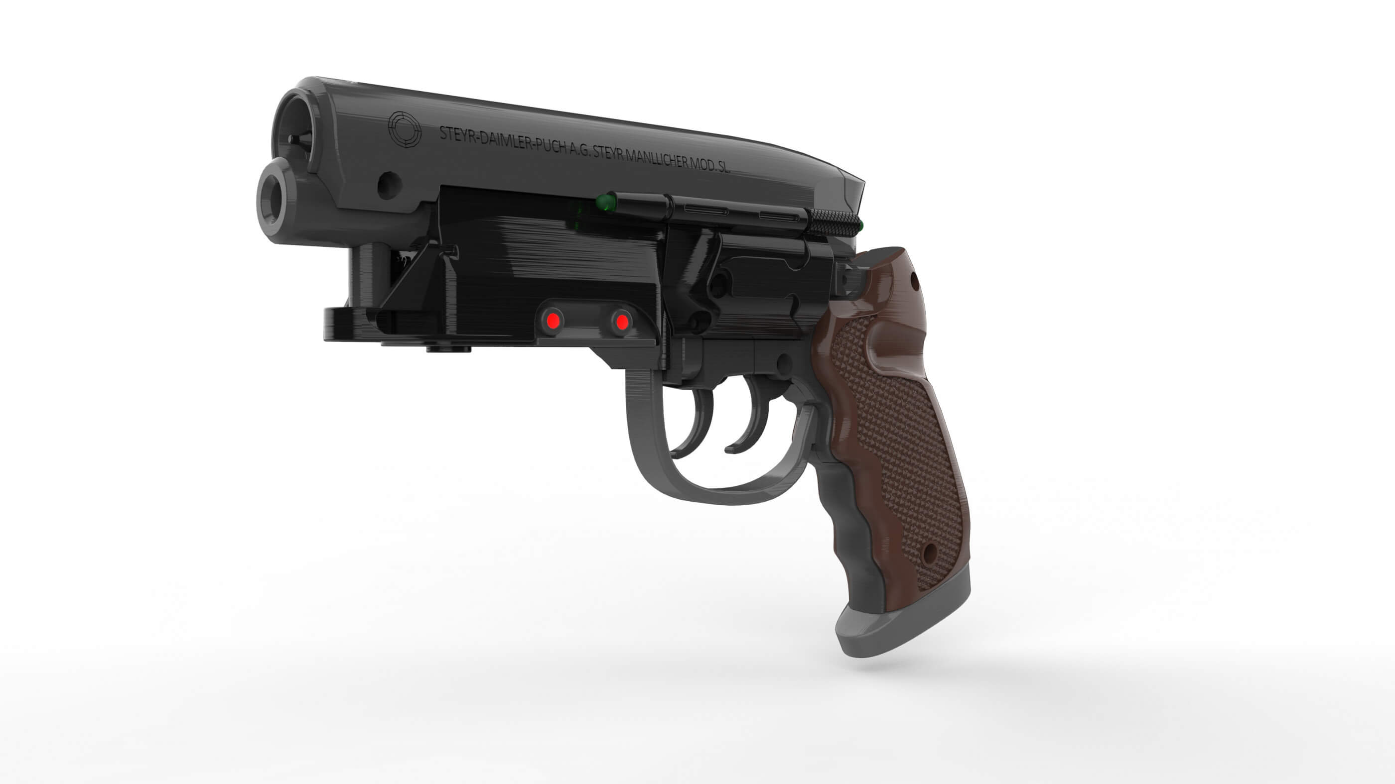 Deckard's Pistol Bladerunner - 3D Model by MakerLab