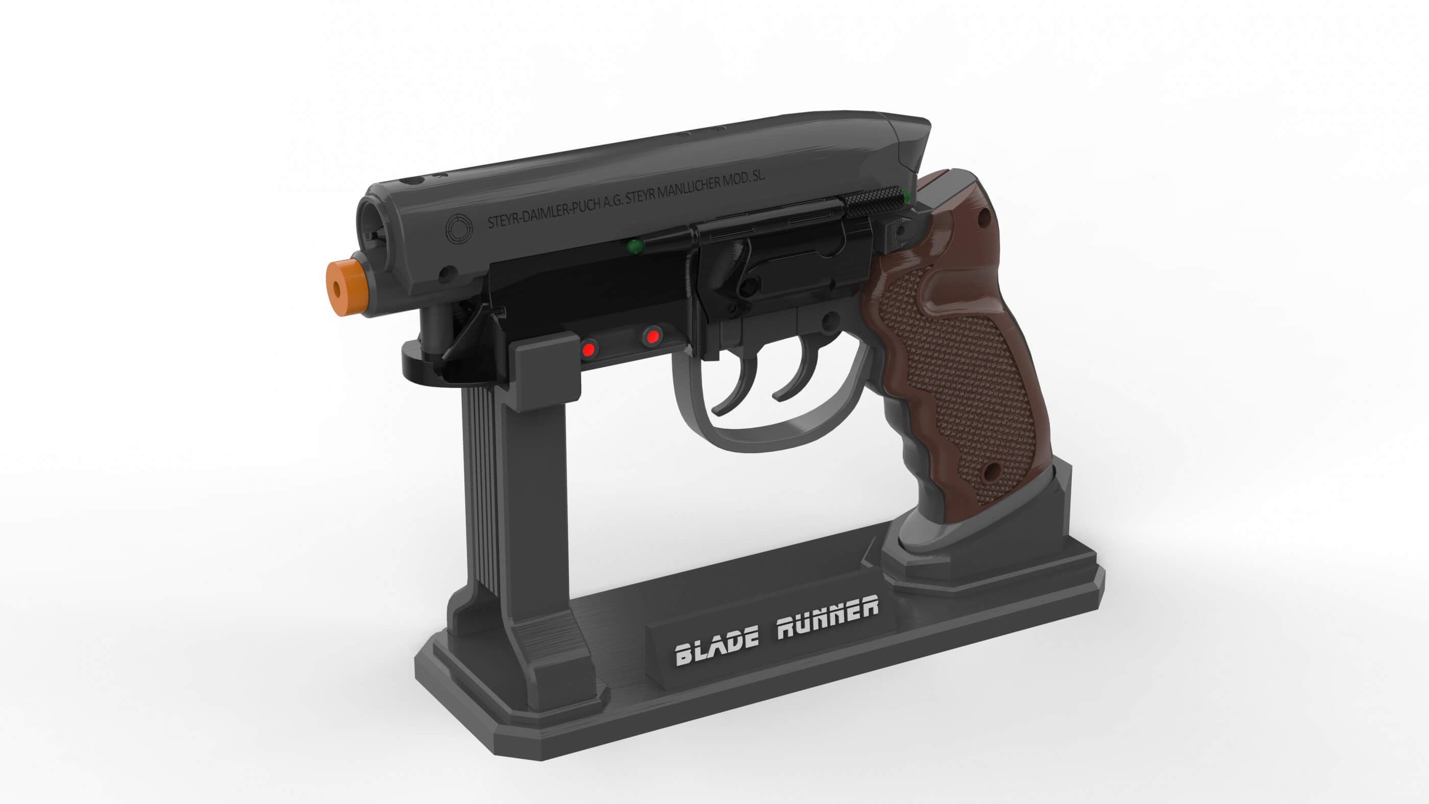 Deckard's Pistol Bladerunner - 3D Model by MakerLab