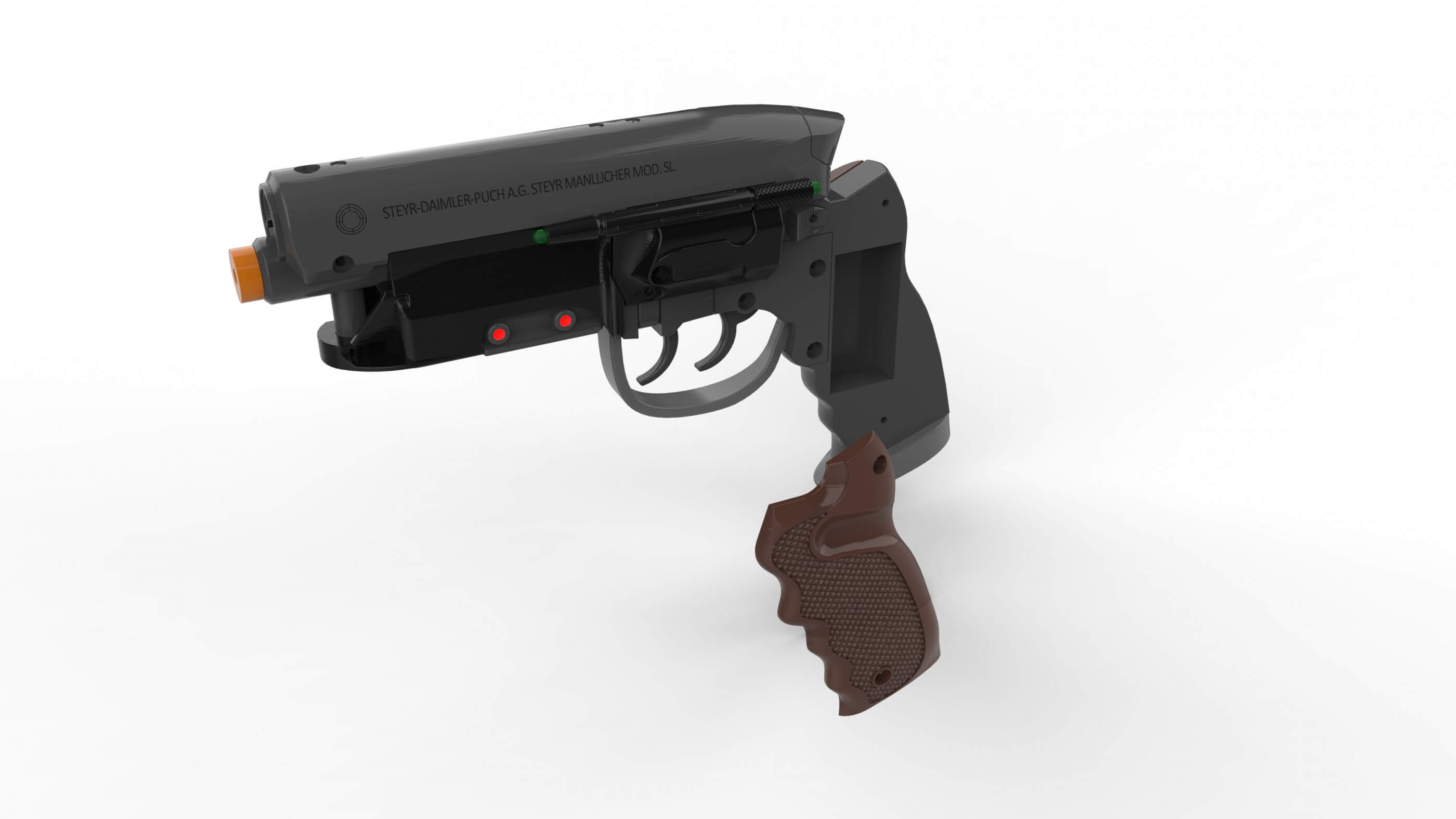Deckard's Pistol Bladerunner - 3D Model by MakerLab