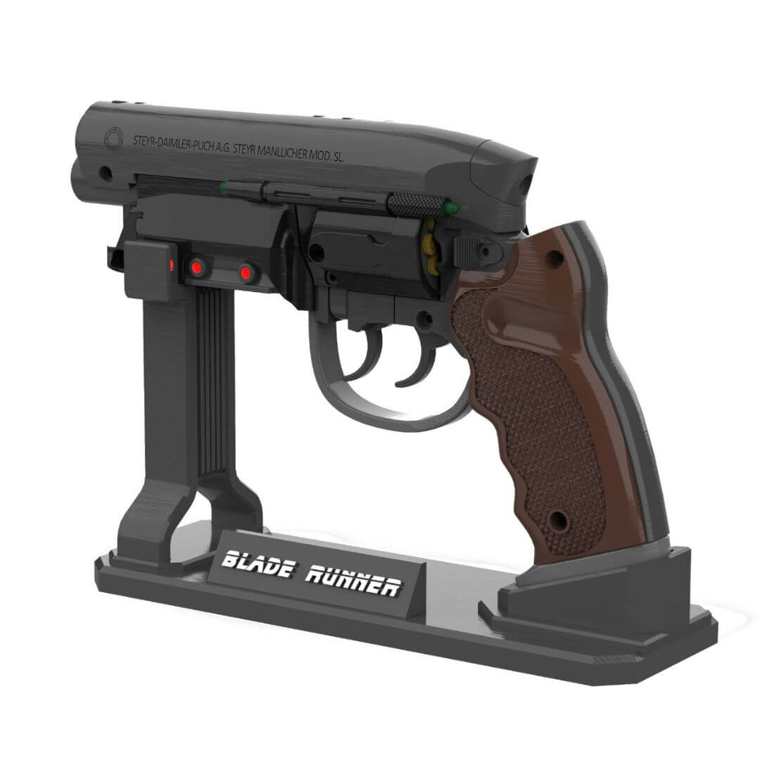 Deckard's Pistol BladeRunner - STL OBJ CAD Bundle Commercial 3D Print ...