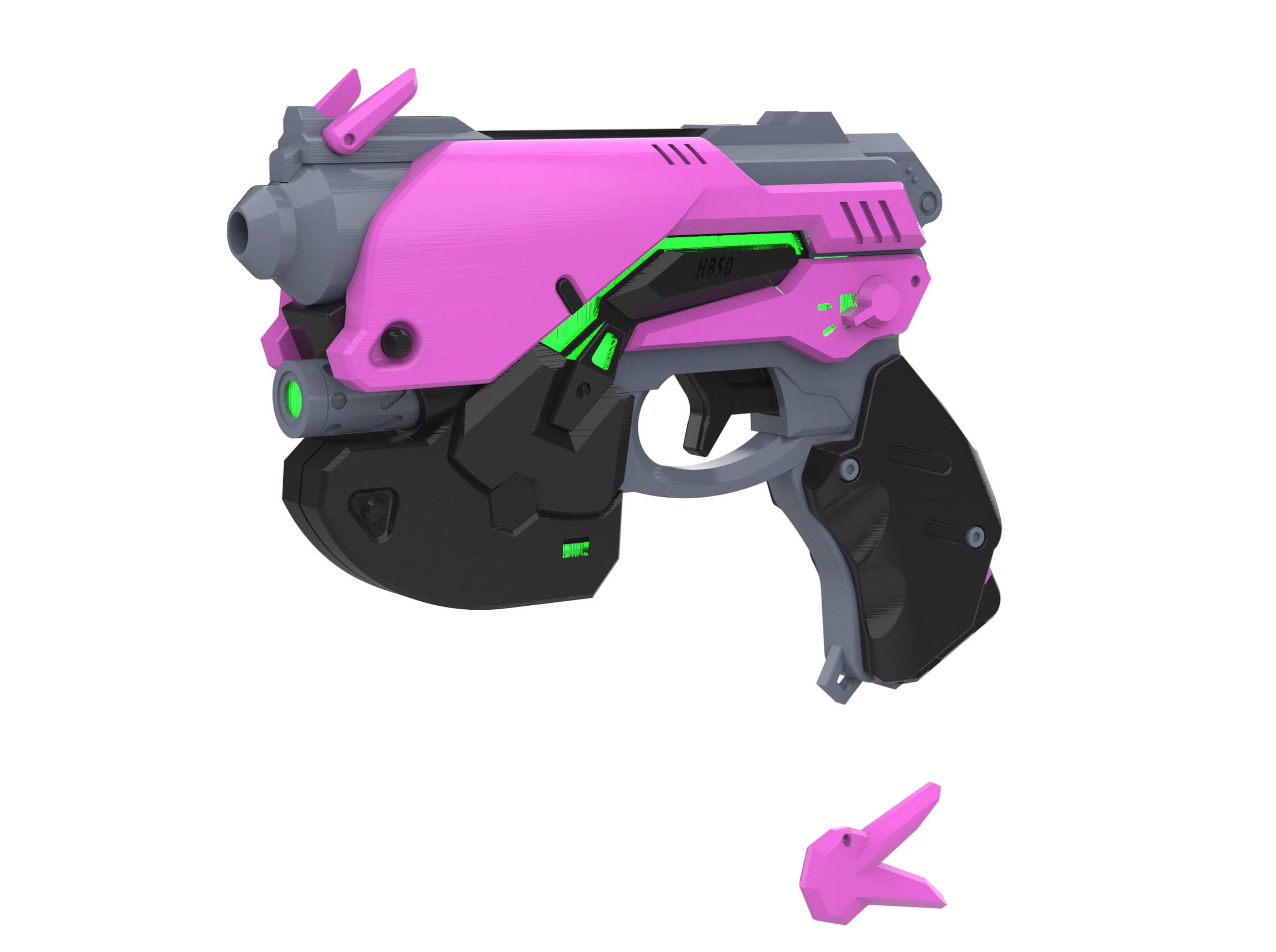Overwatch Dva Original Blaster - 3D Model by MakerLab