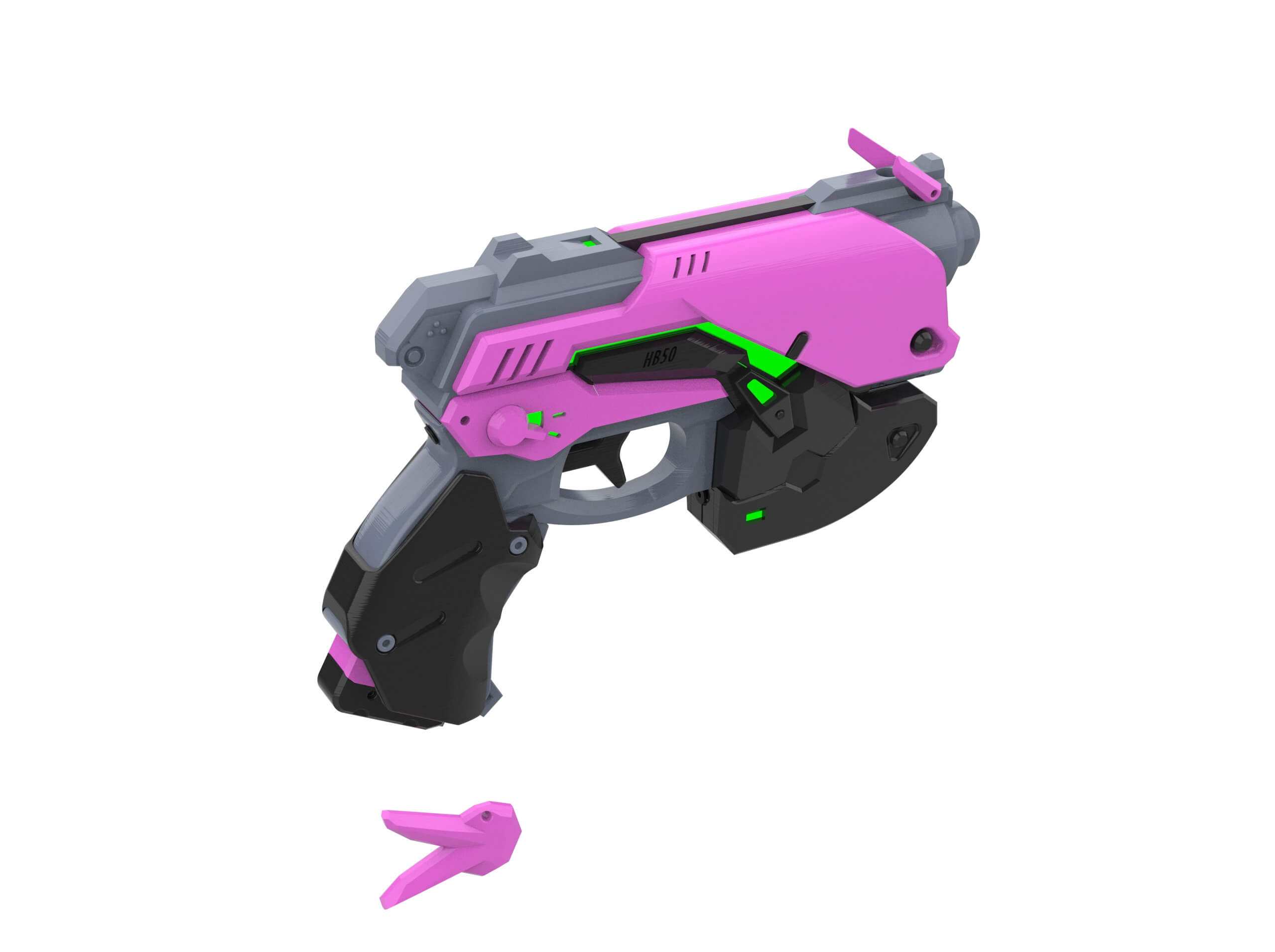 Overwatch Dva Original Blaster - 3D Model by MakerLab