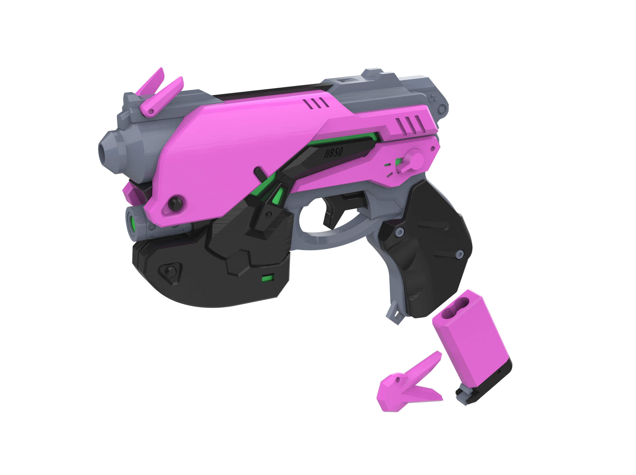 Overwatch Dva Original Blaster - 3D Model by MakerLab