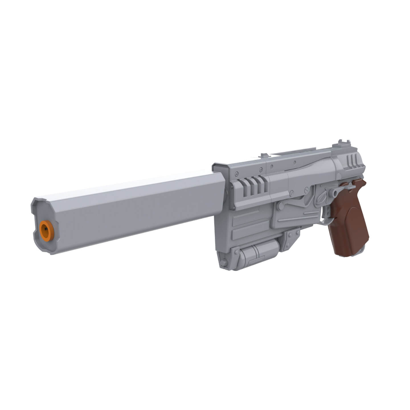 Fallout 10mm Pistol - STL OBJ CAD Bundle - Commercial Use 3D Model by ...