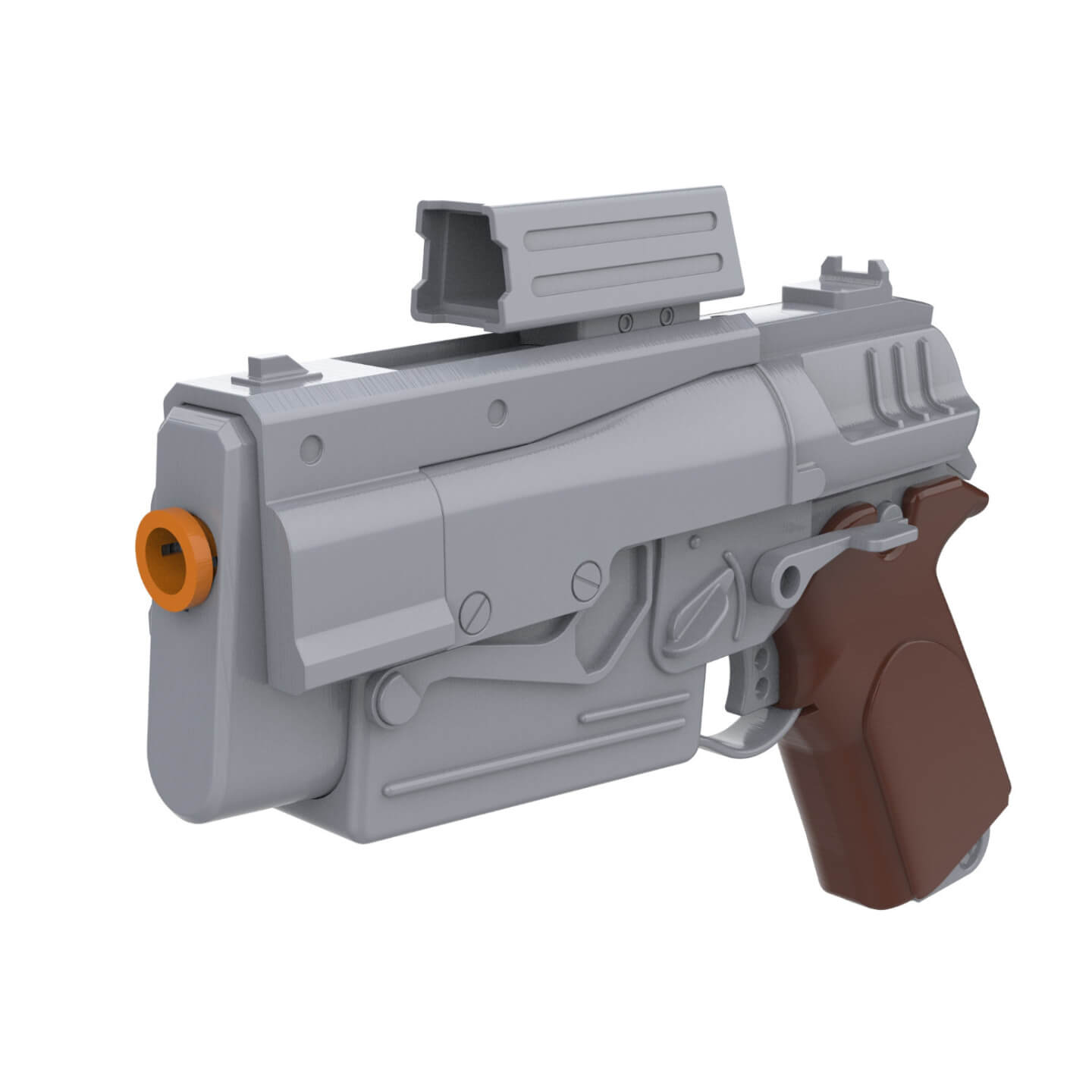 Fallout 10mm Pistol - STL OBJ CAD Bundle - Commercial Use 3D Model by ...