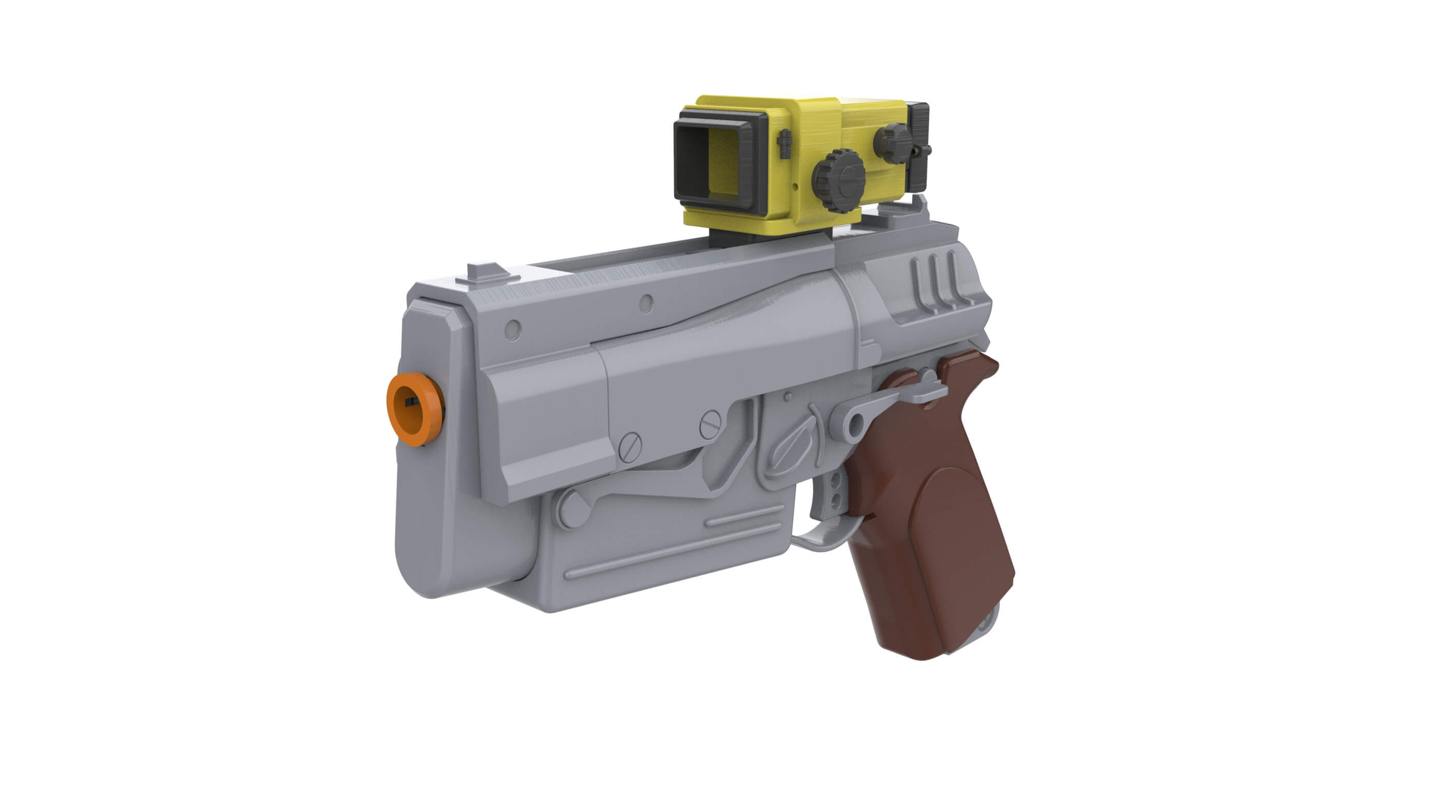 Fallout 10mm Pistol - 3D Model by MakerLab
