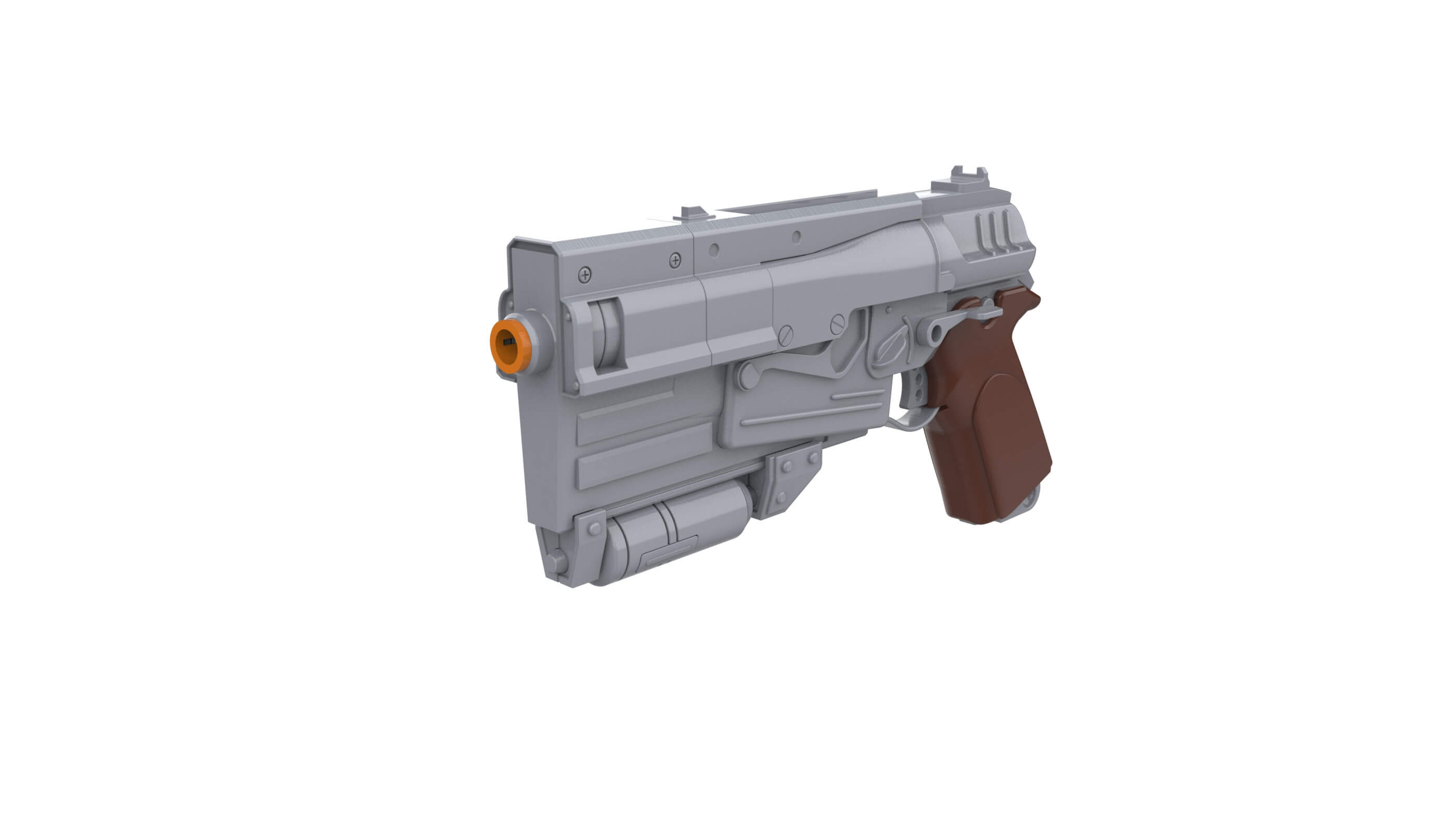 Fallout 10mm Pistol - 3D Model by MakerLab