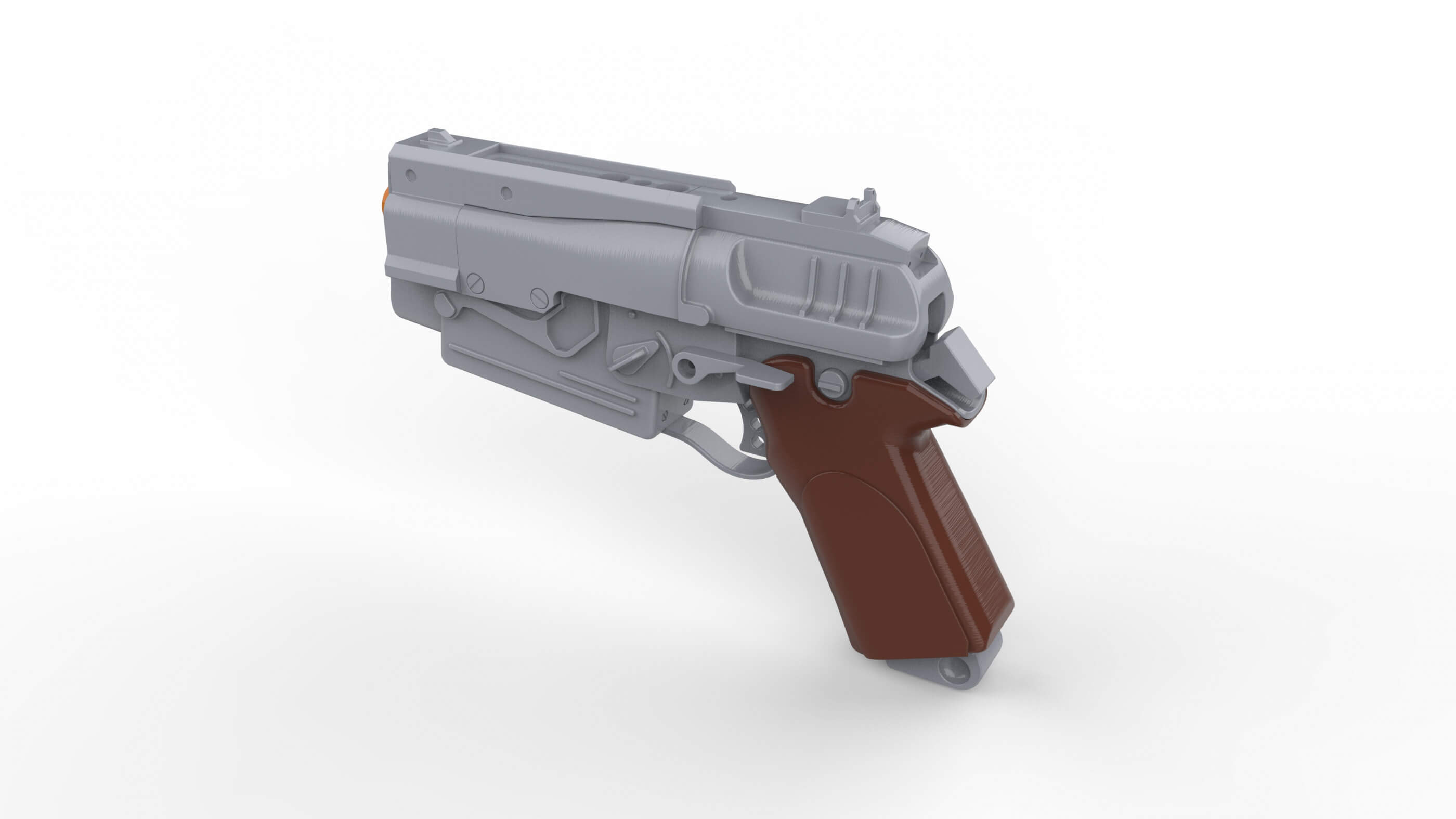 Fallout 10mm Pistol - 3D Model by MakerLab