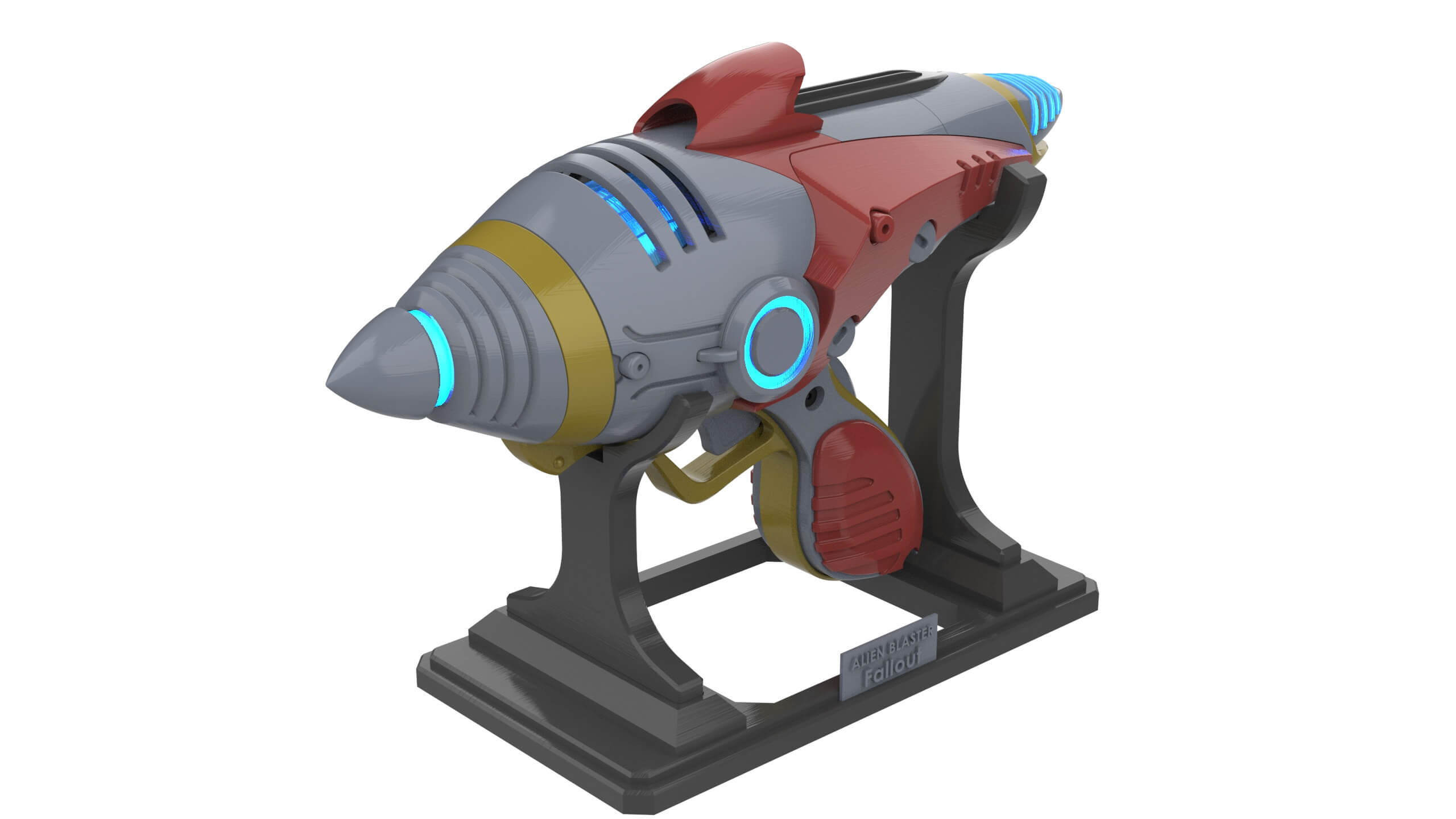 Fallout Alien Blaster - 3D Model by MakerLab
