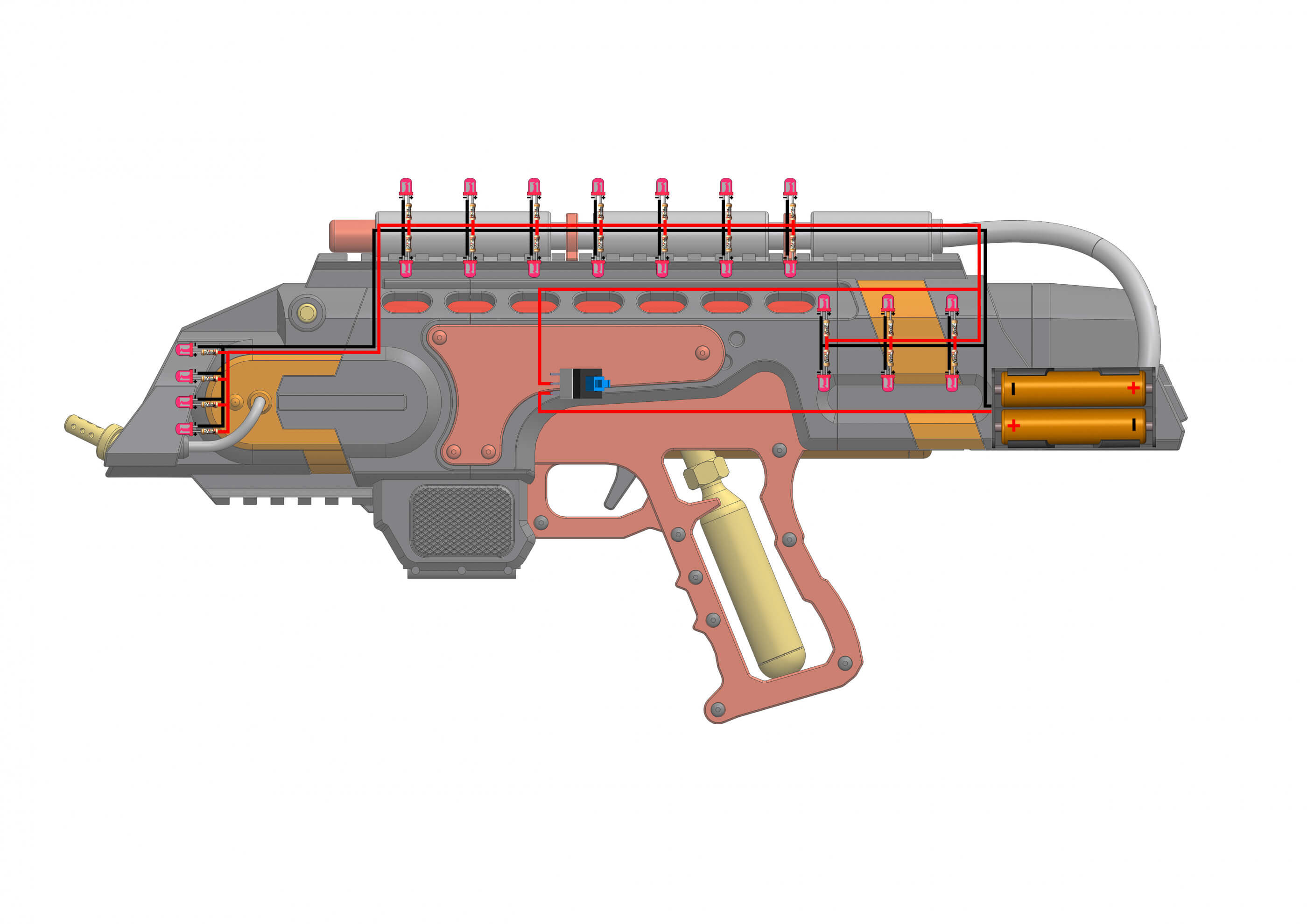 Flame Gun Legends of Tomorrow - 3D Model by MakerLab