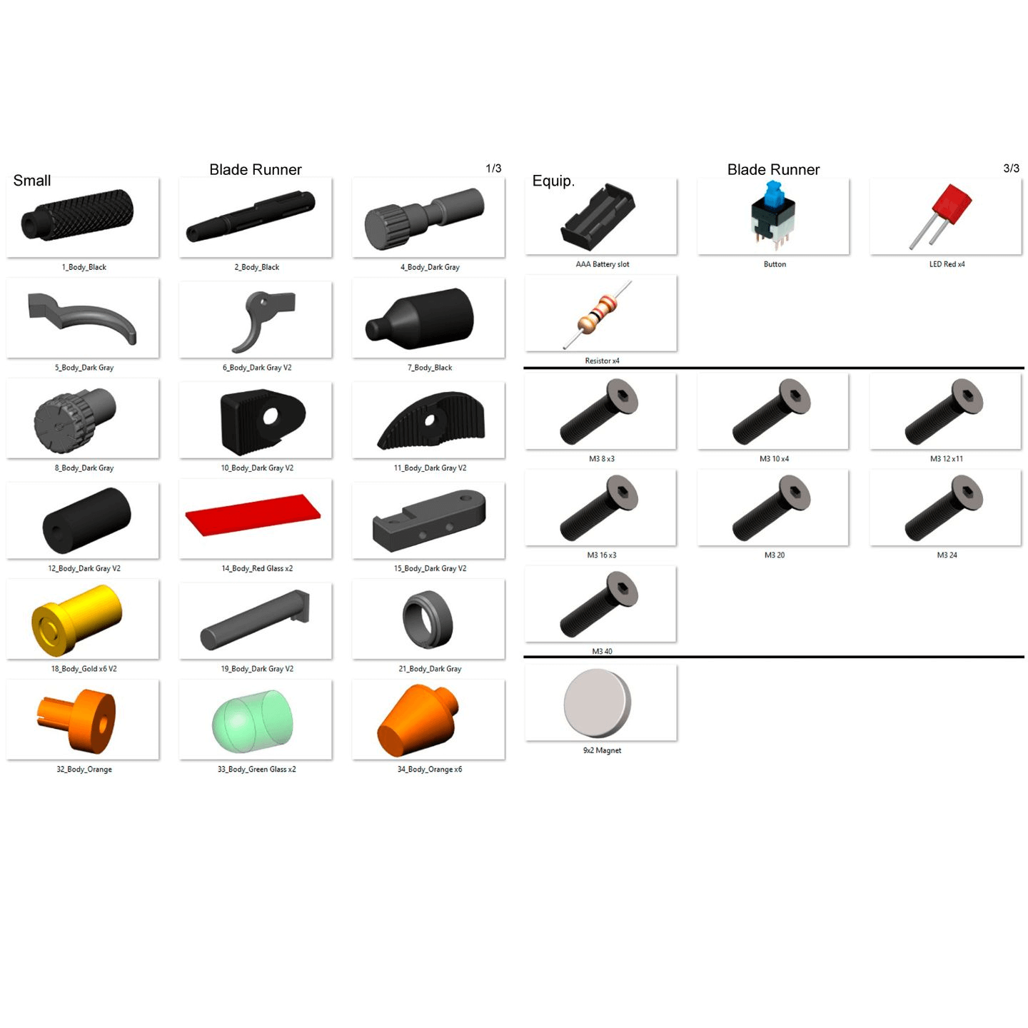 Deckard's Pistol - Blade Runner - Printable 3d model - STL f