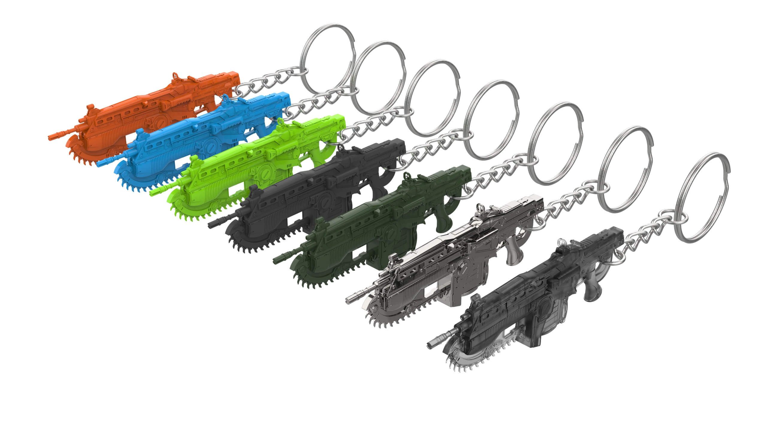 Gears of War Keychains Bundle - 4 Printable STL Personal Use 3D Model ...