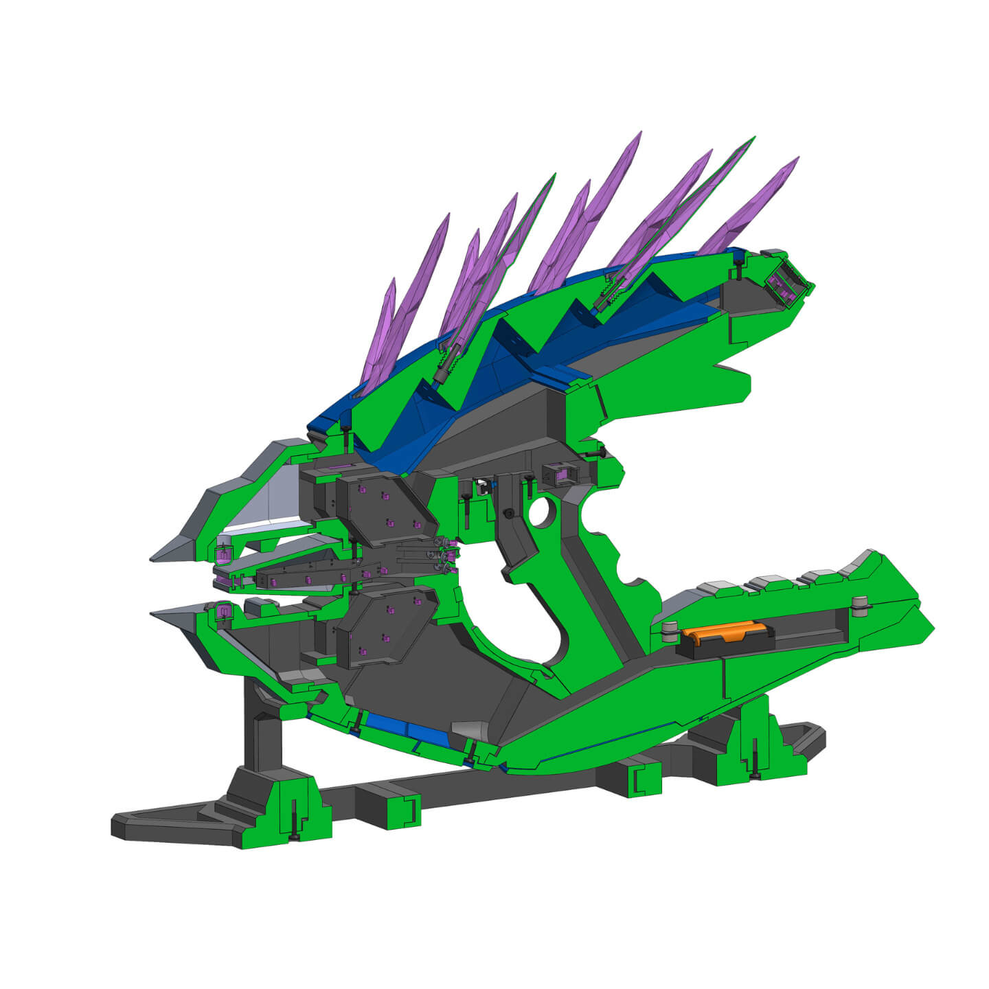 Halo Infinite Needler - STL OBJ CAD bundle - Commercial Use 3D Print ...