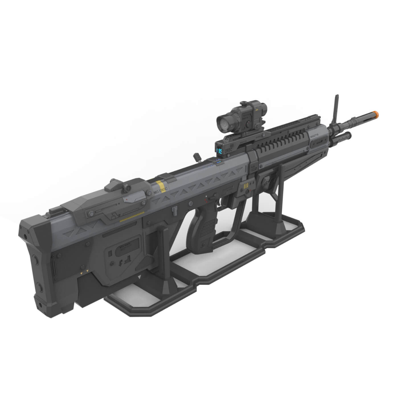 Halo M392 DMR Rifle - STL OBJ CAD Bundle - Commercial Use 3D Print Model by MakerLab