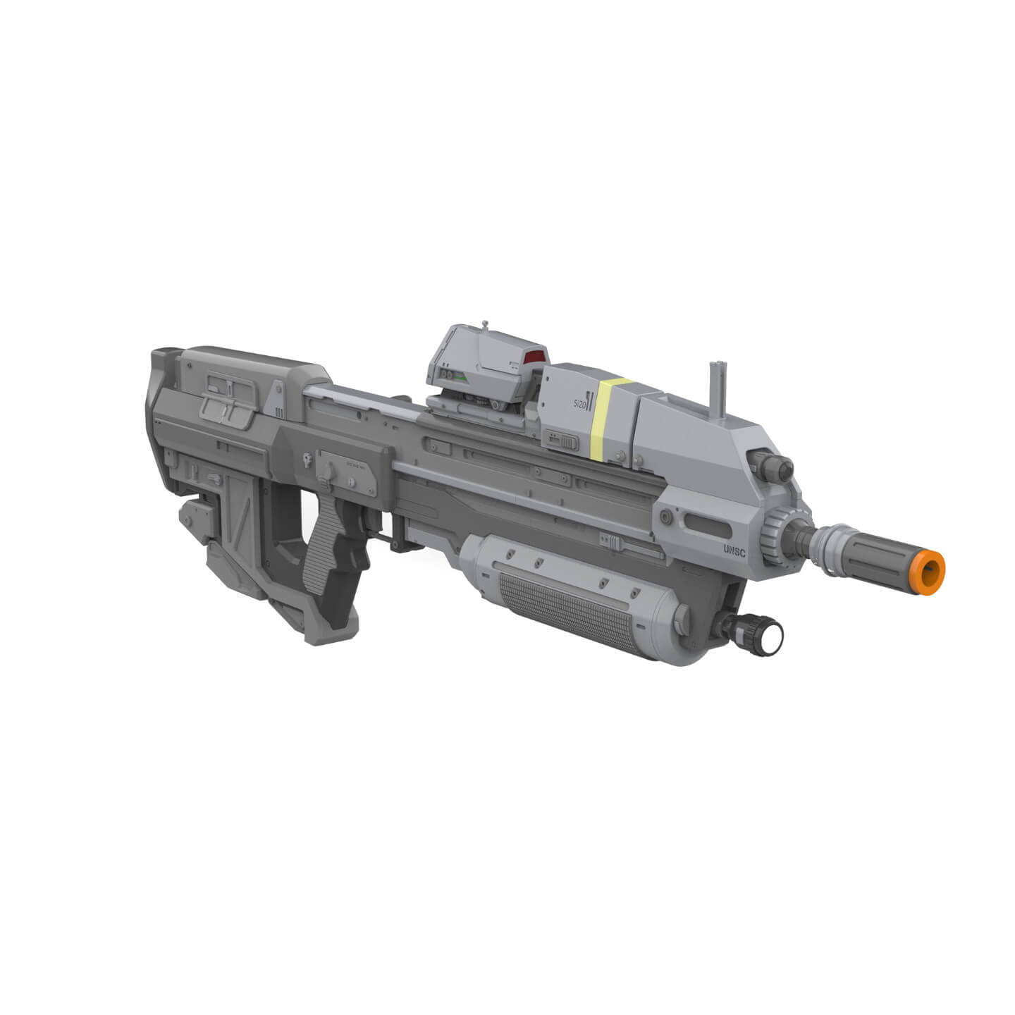 Halo MA37 Assault Rifle - STL OBJ CAD Bundle Commercial Use 3D Print ...