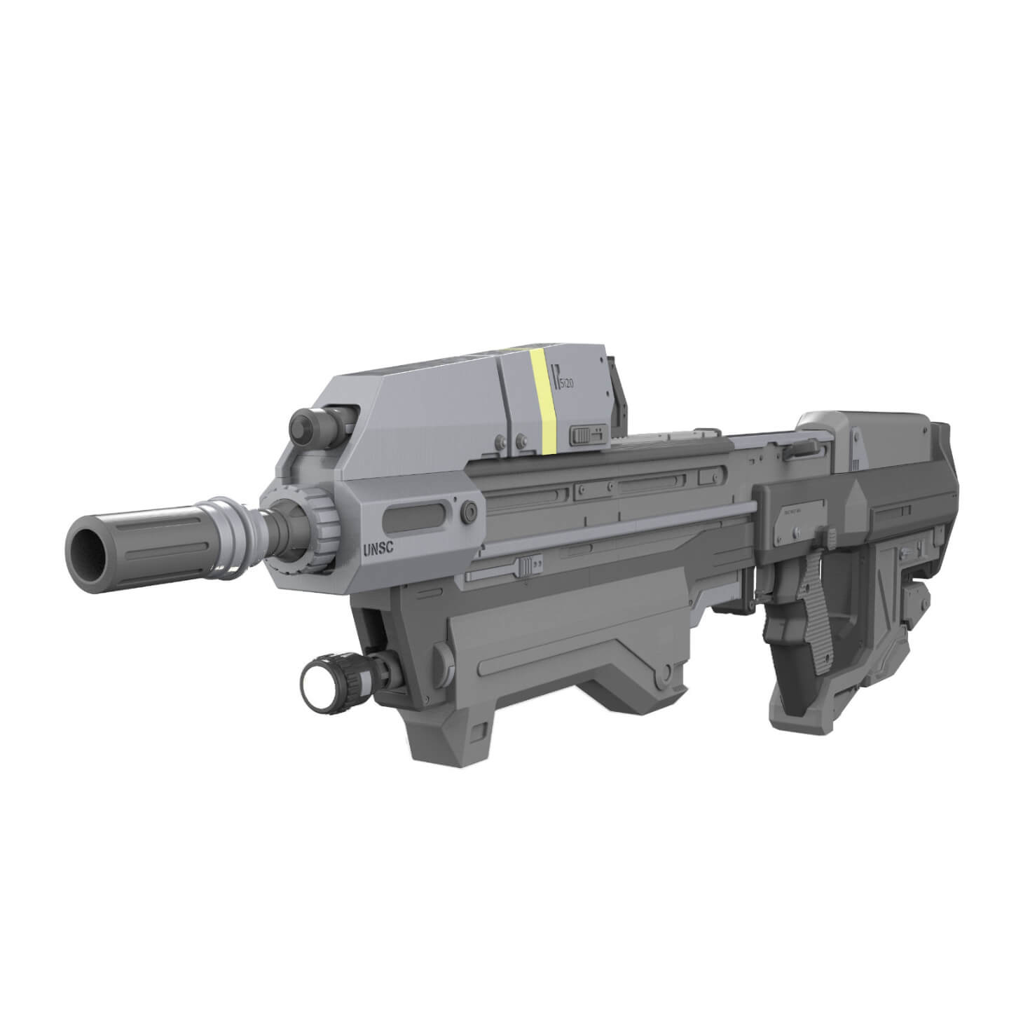 Halo MA37 Assault Rifle - STL OBJ CAD Bundle Commercial Use 3D Model by ...