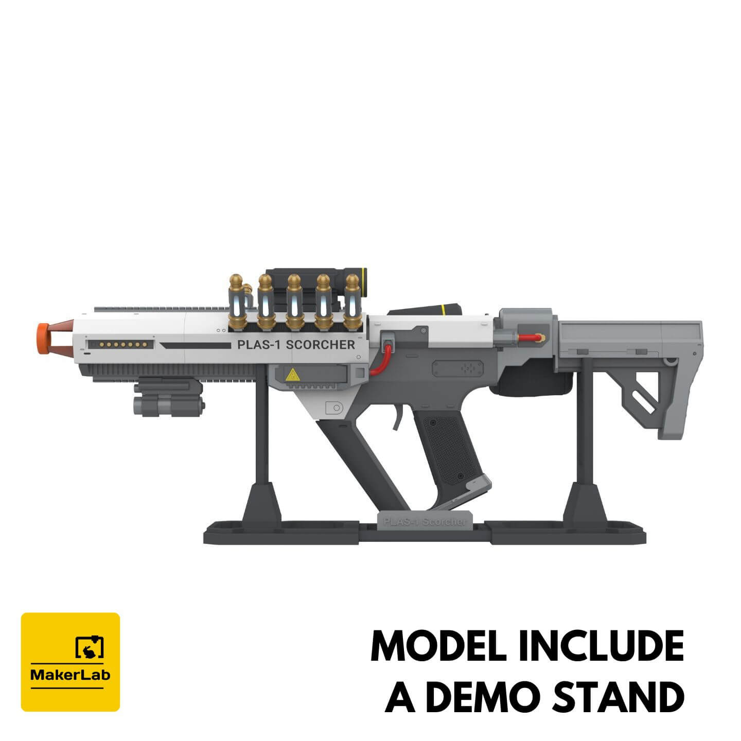 Helldivers 2 PLAS-1 Scorcher - STL 3D Model - Personal Use by MakerLab