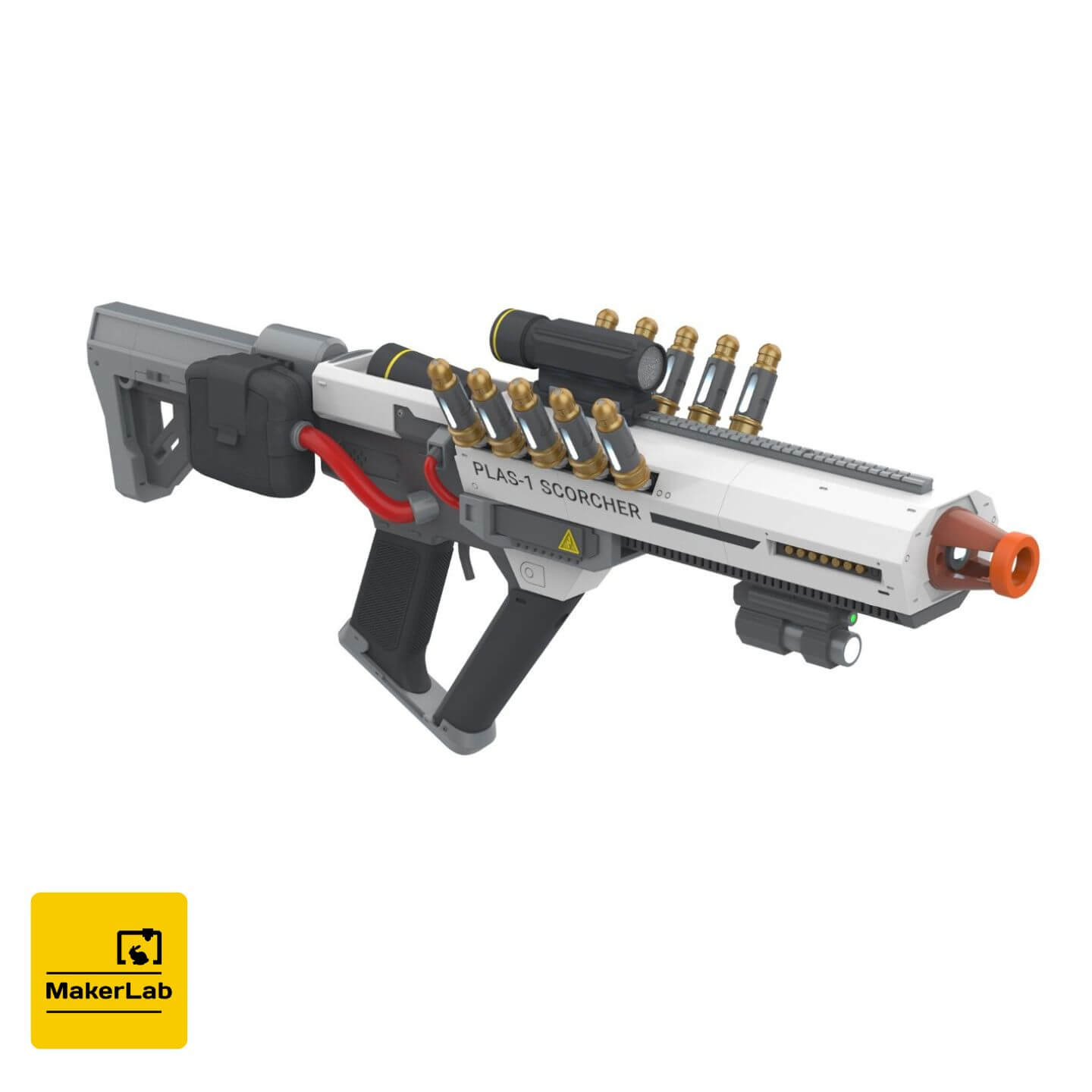 Helldivers 2 PLAS-1 Scorcher - STL 3D Model - Personal Use by MakerLab