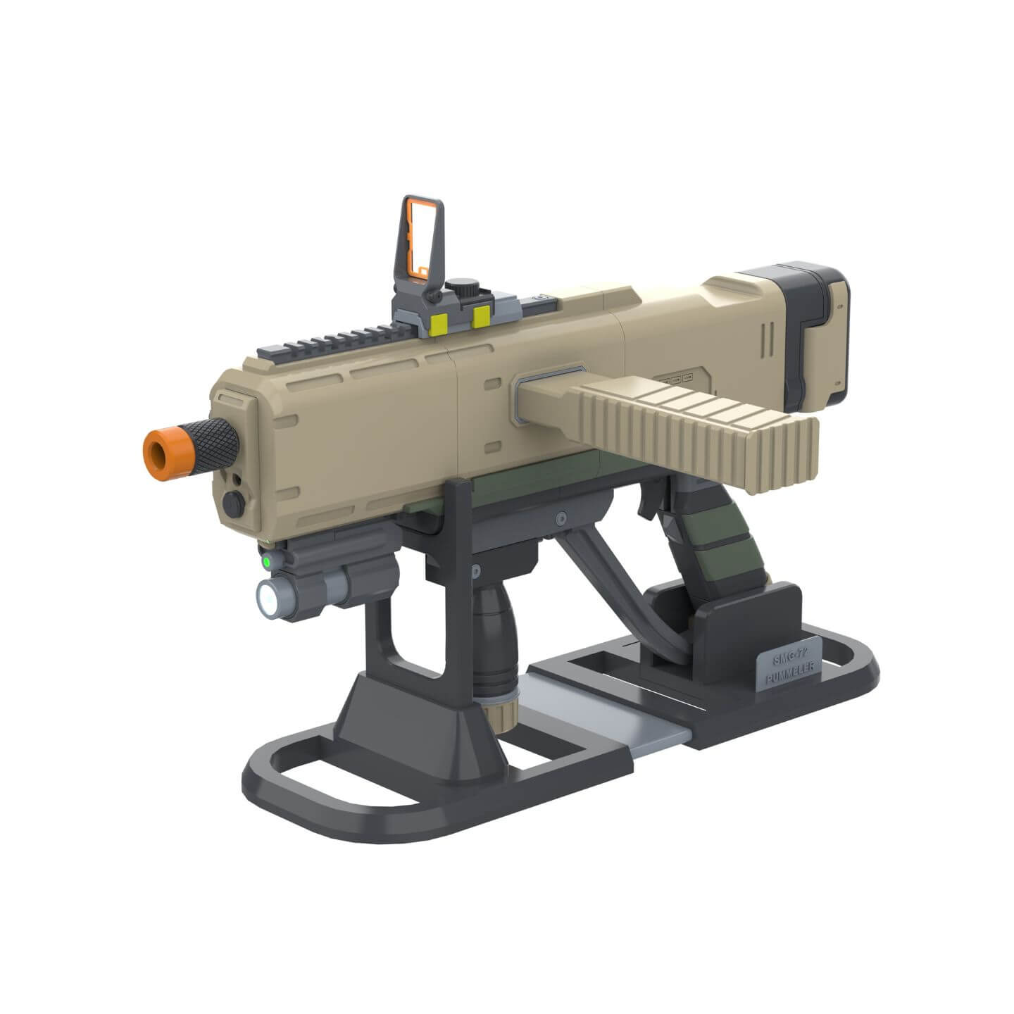 Helldivers 2 SMG-72 Pummeler - STL OBJ CAD - Commercial Use 3D Print ...