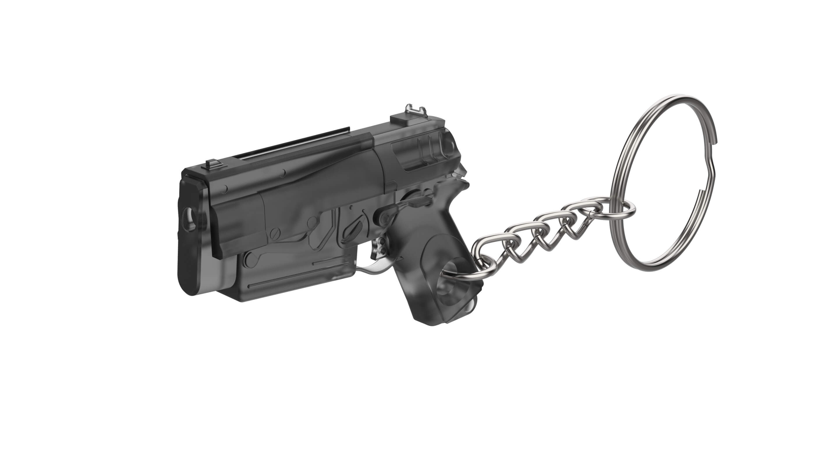 Keychain 10mm Pistol Fallout - 3D Print Model by MakerLab