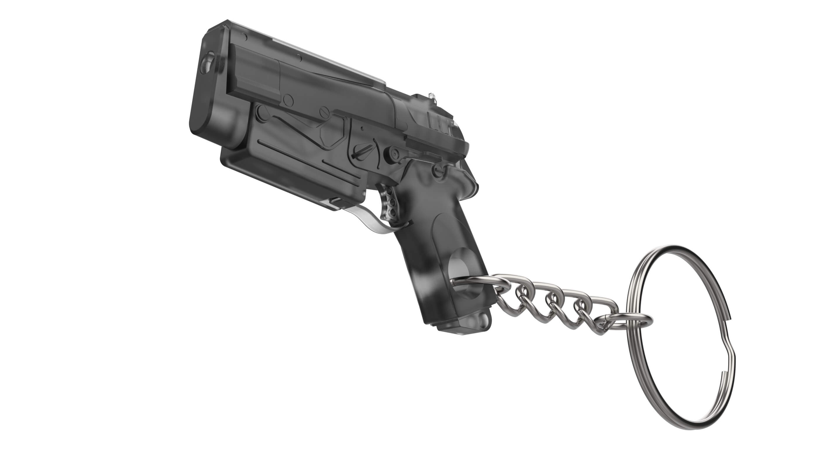 Keychain 10mm Pistol Fallout - 3D Model by MakerLab