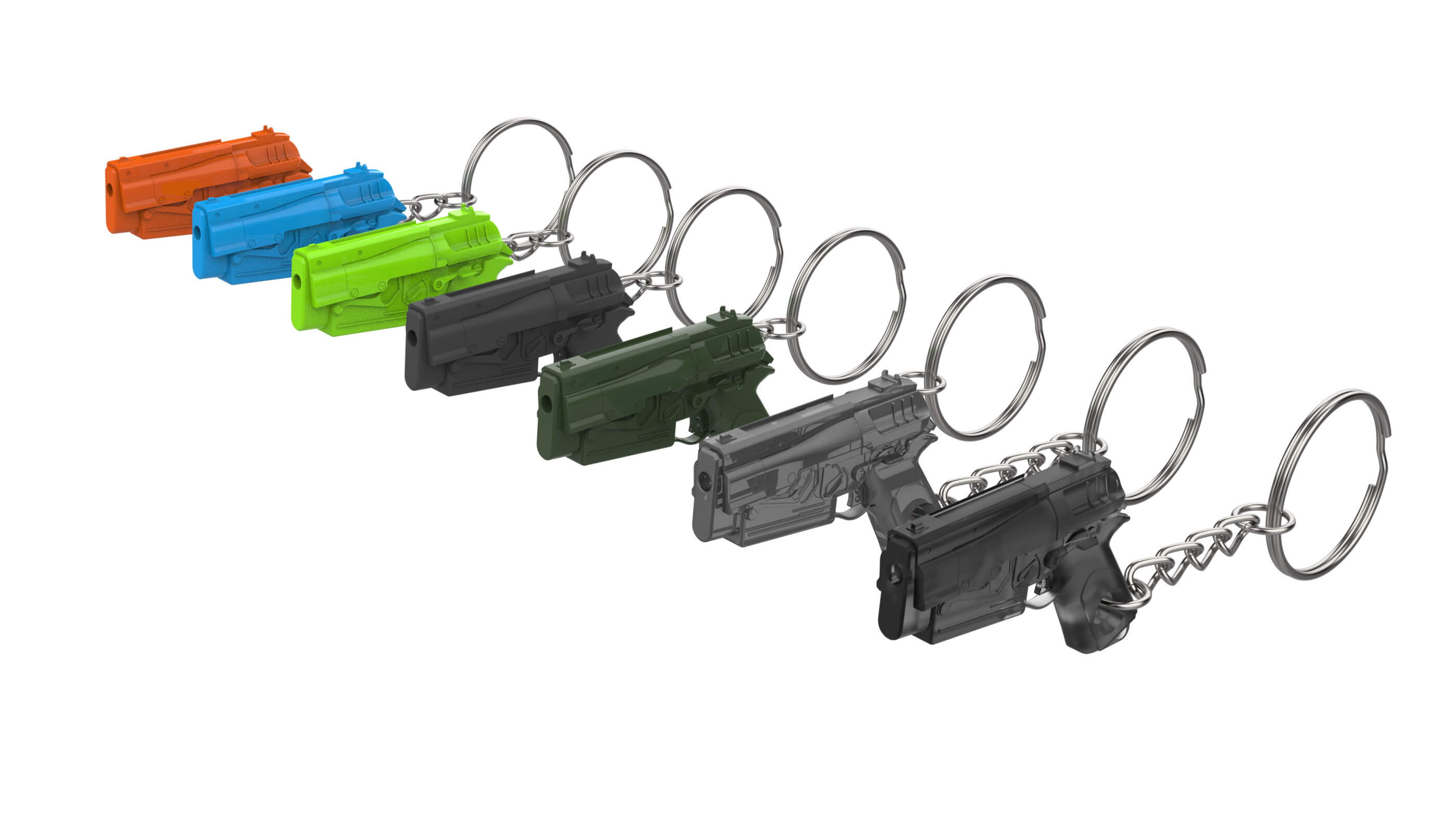Keychain 10mm Pistol Fallout - 3D Model by MakerLab