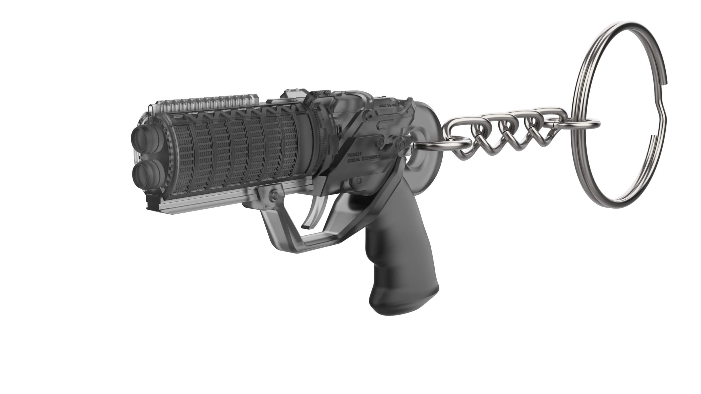 Keychain Agent K Blaster Bladerunner - 3D Model by MakerLab