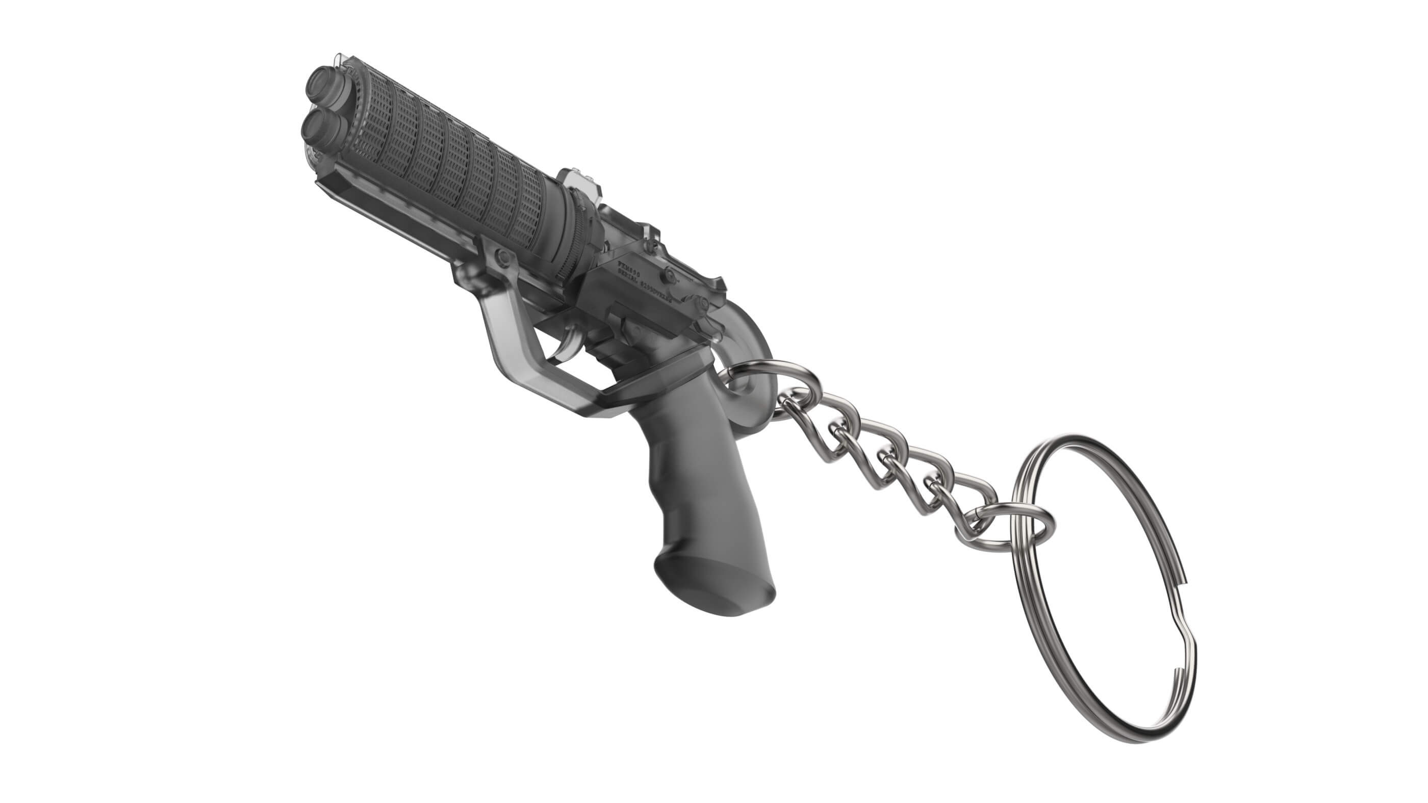 Keychain Agent K Blaster Bladerunner - 3D Model by MakerLab
