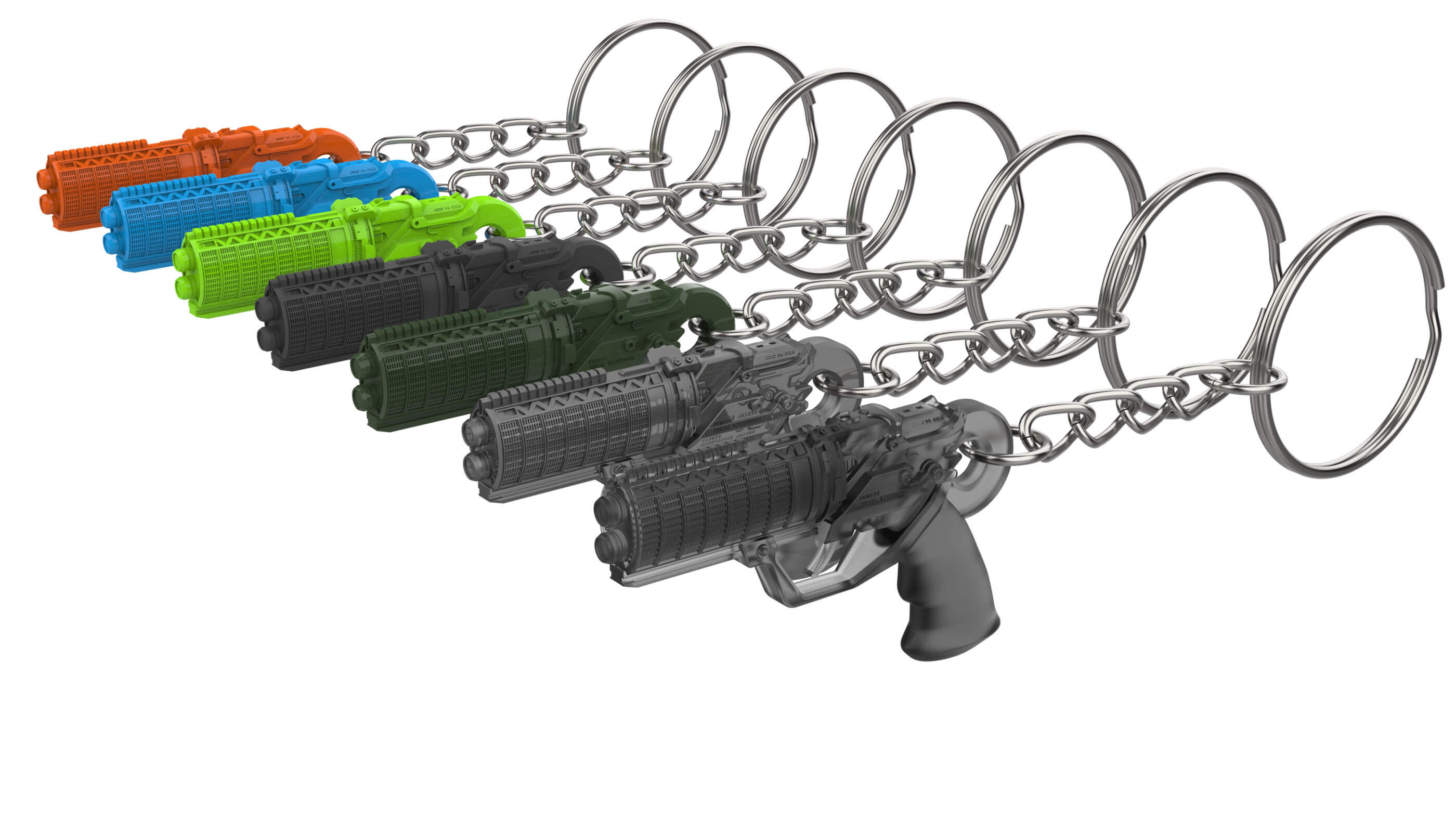 Keychain Agent K Blaster Bladerunner - 3D Model by MakerLab