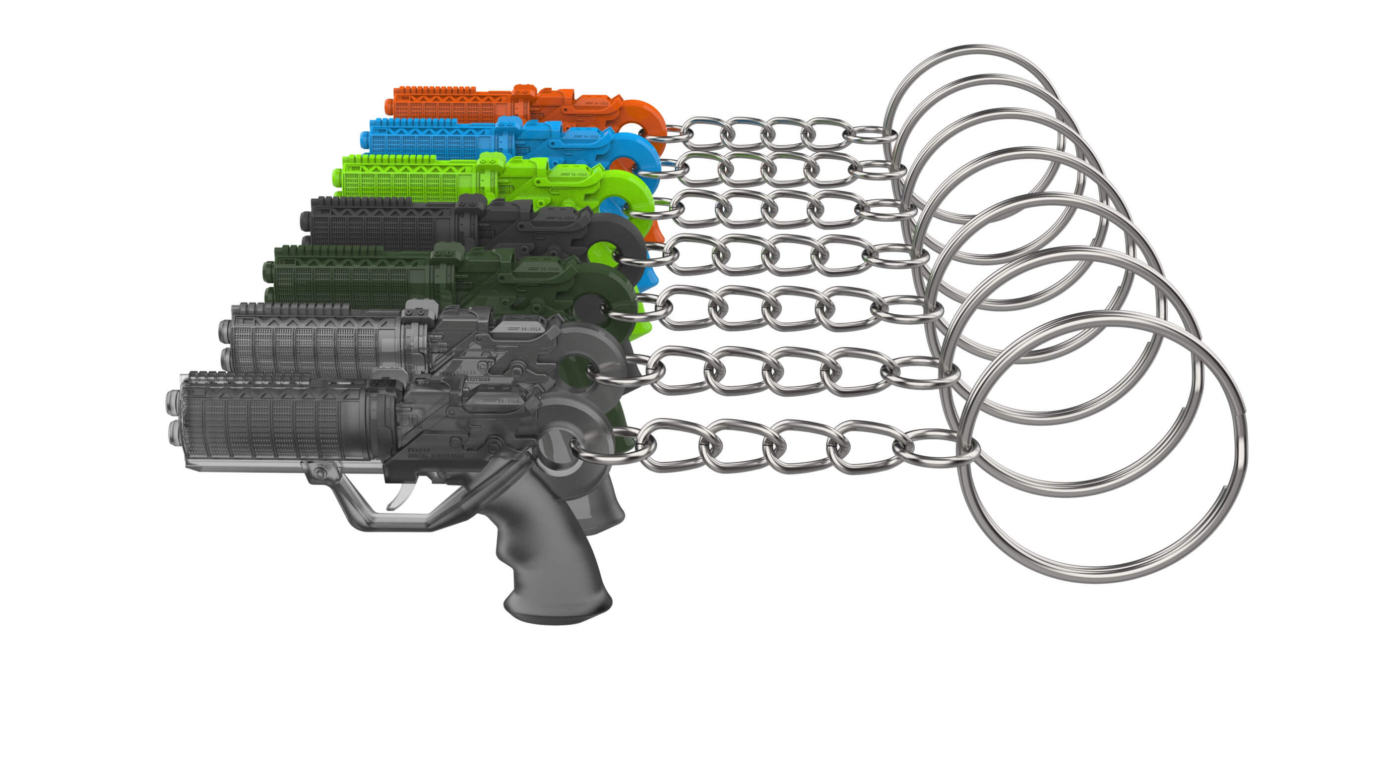 Keychain Agent K Blaster Bladerunner - 3D Model by MakerLab