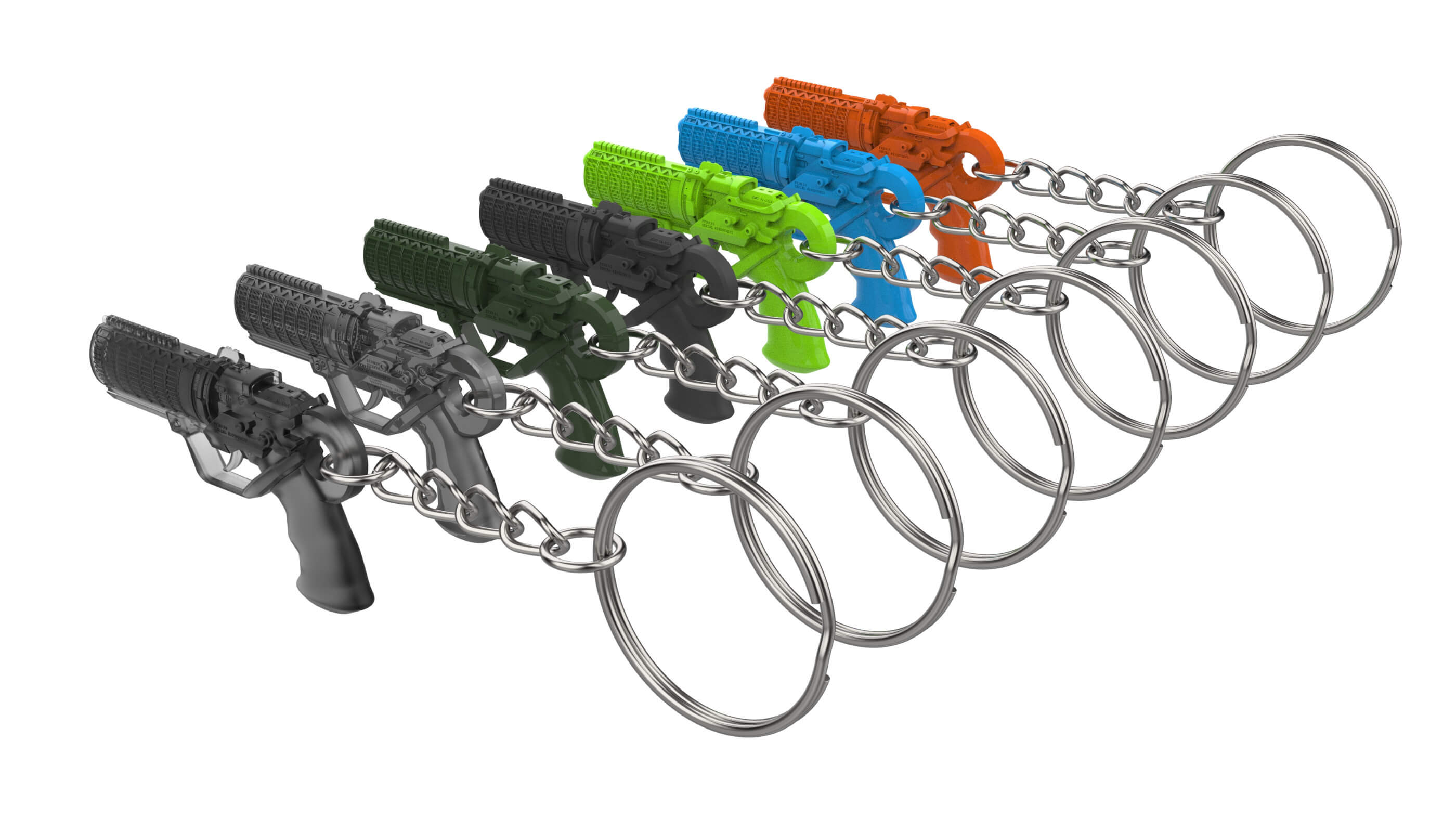 Keychain Agent K Blaster Bladerunner - 3D Model by MakerLab