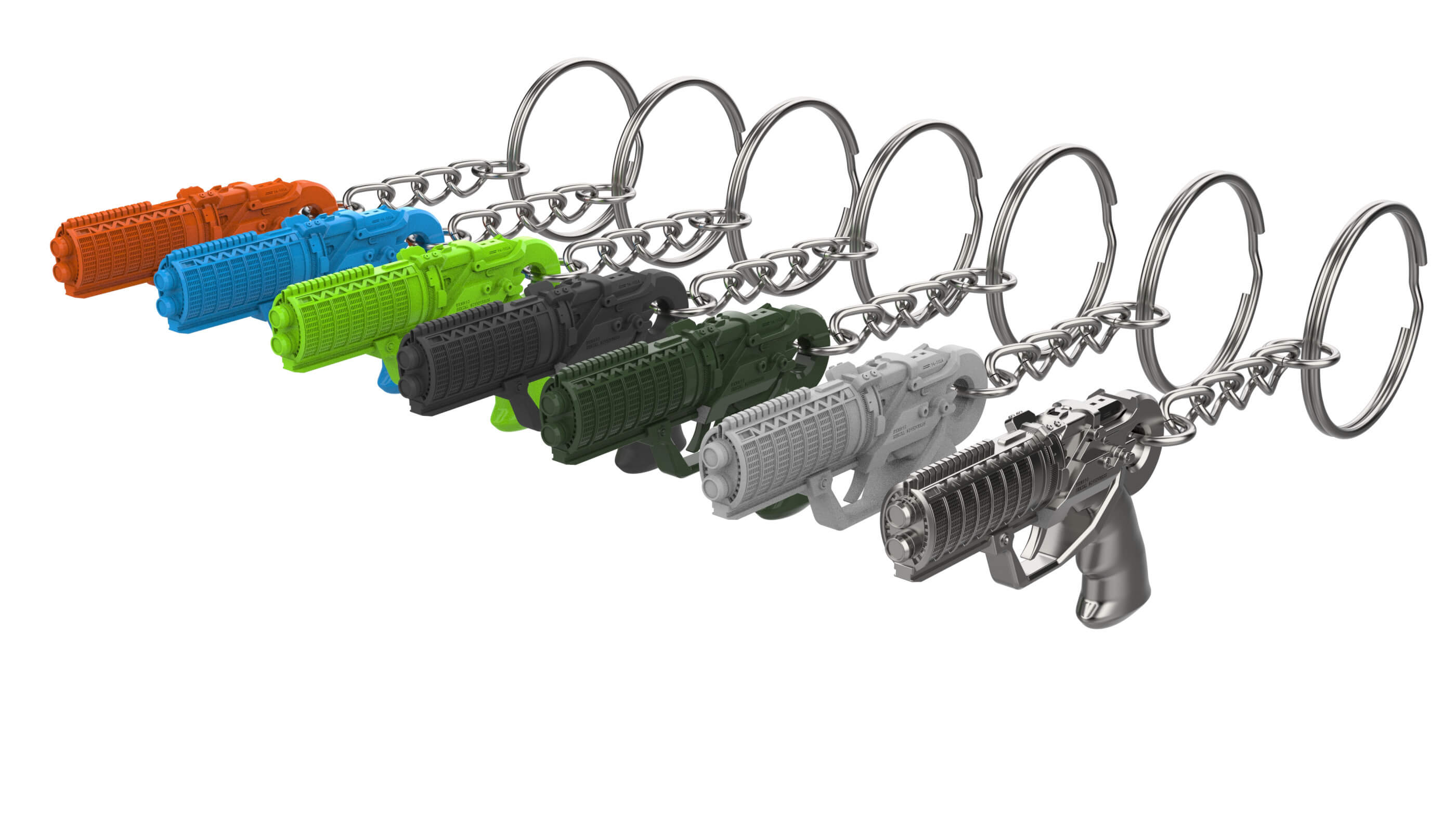 Keychain Agent K Blaster Bladerunner - 3D Model by MakerLab