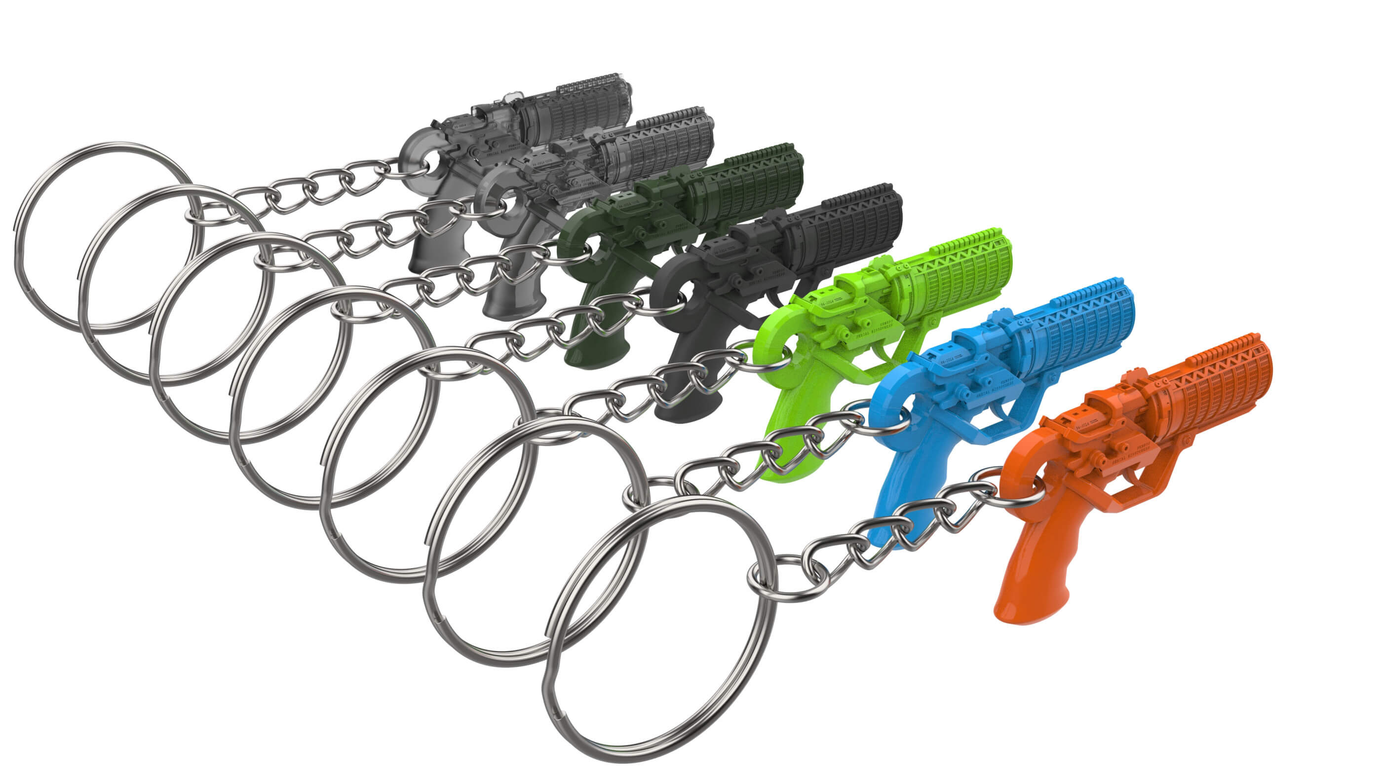 Keychain Agent K Blaster Bladerunner - 3D Model by MakerLab