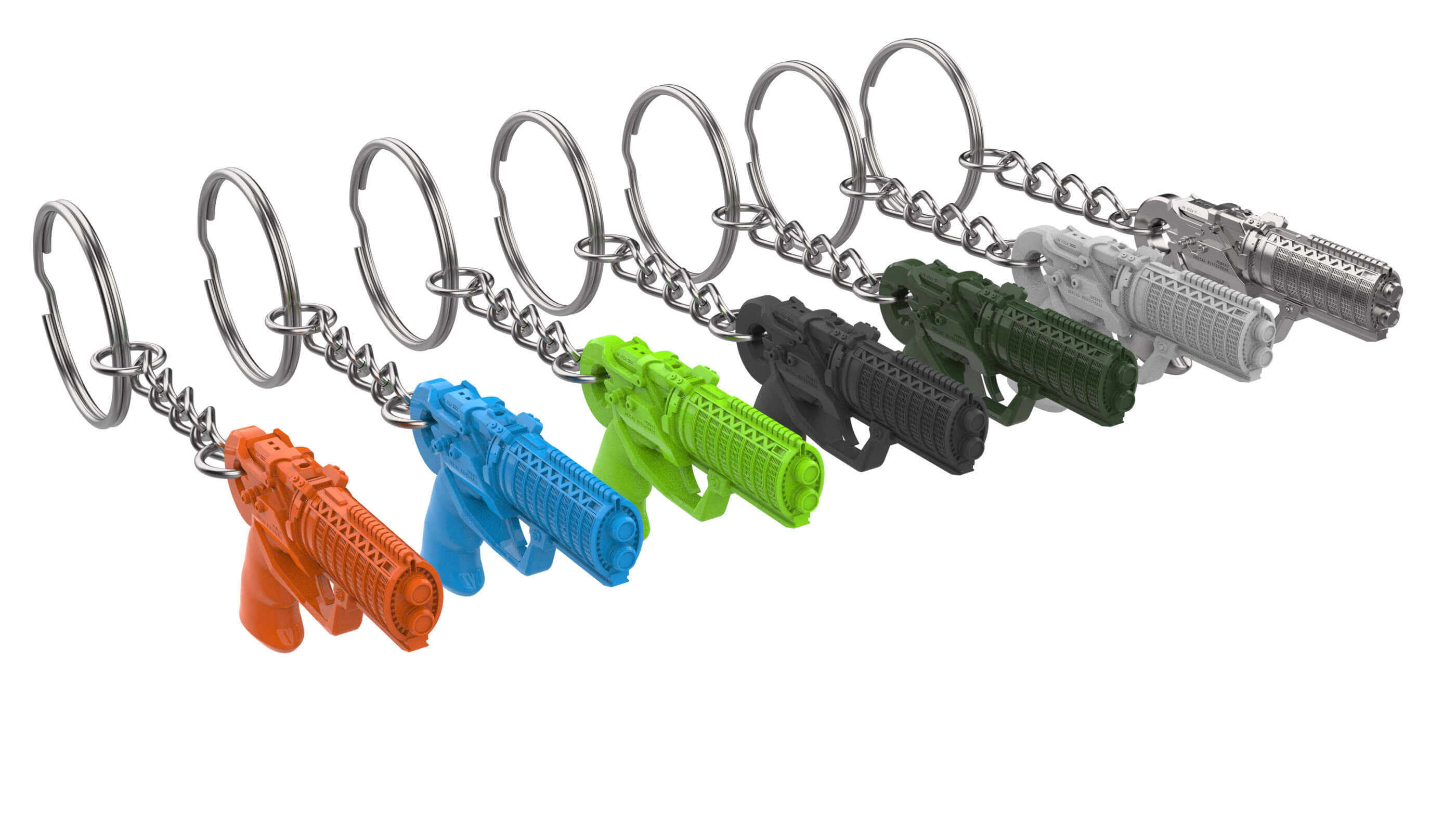Keychain Agent K Blaster Bladerunner - 3D Model by MakerLab