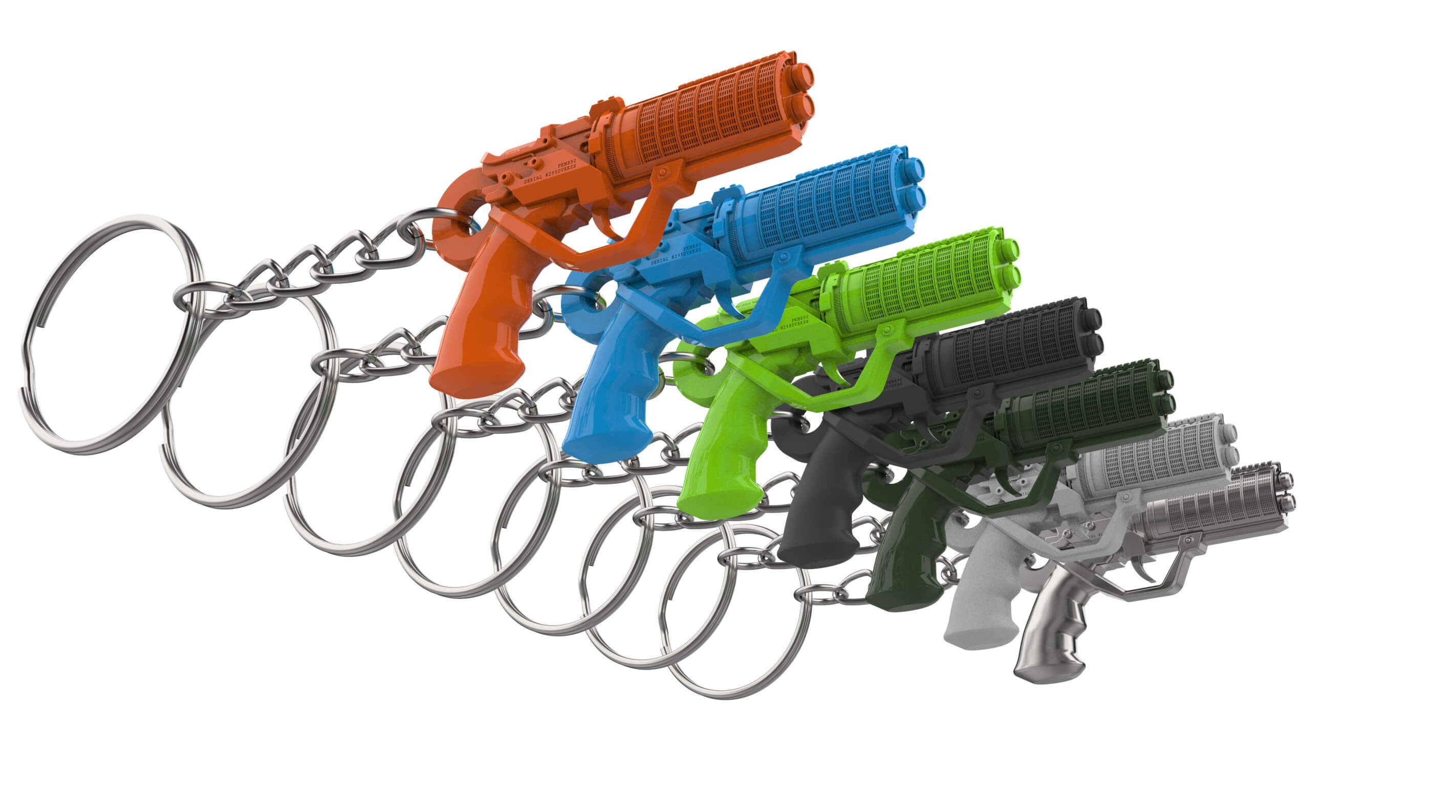 Keychain Agent K Blaster Bladerunner - 3D Model by MakerLab